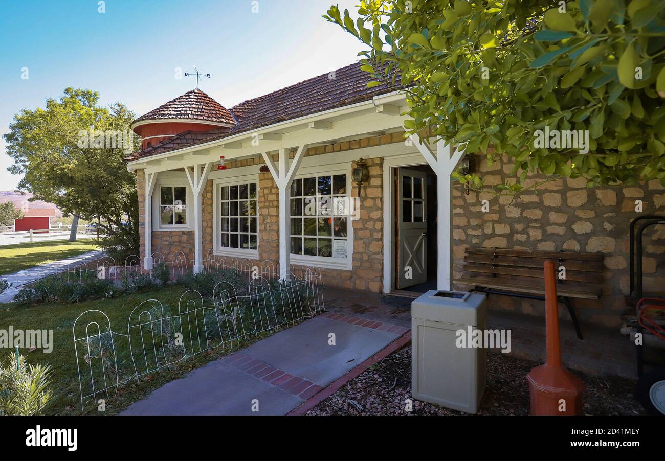 LAS VEGAS, NEVADA, UNITED STATES - Sep 23, 2018: The old ranch house at ...