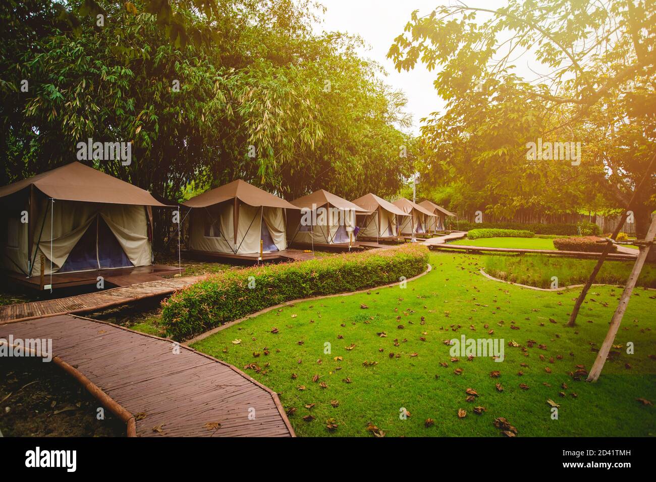 Camping resort hi-res stock photography and images - Alamy