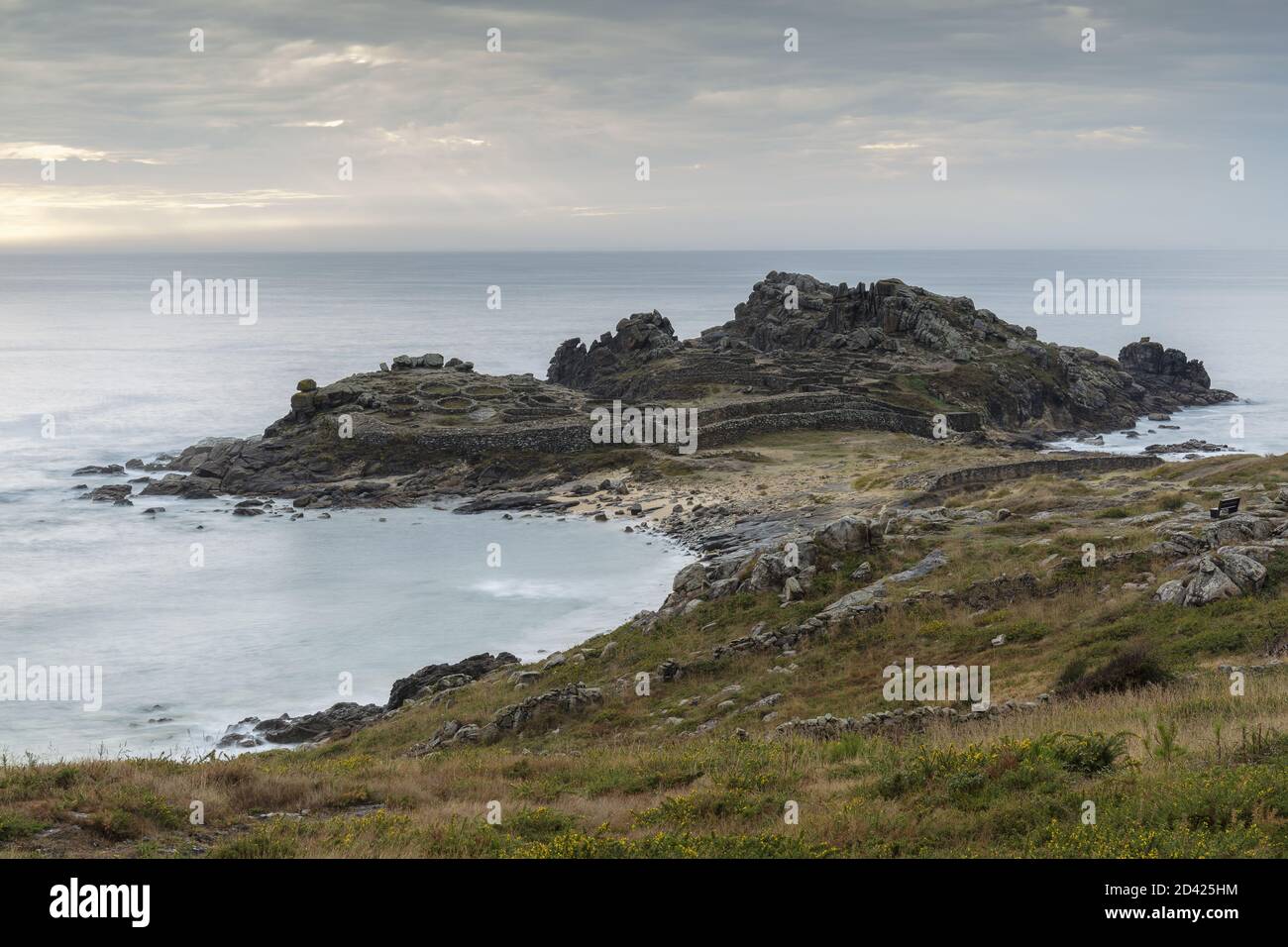 Ruins of the Castro de Barona, Spain Stock Photo - Alamy