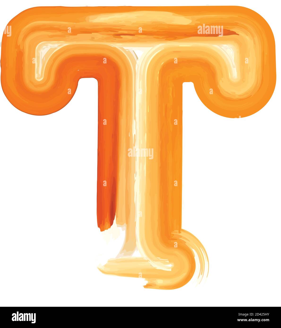Painting with letter t Stock Vector Images - Alamy