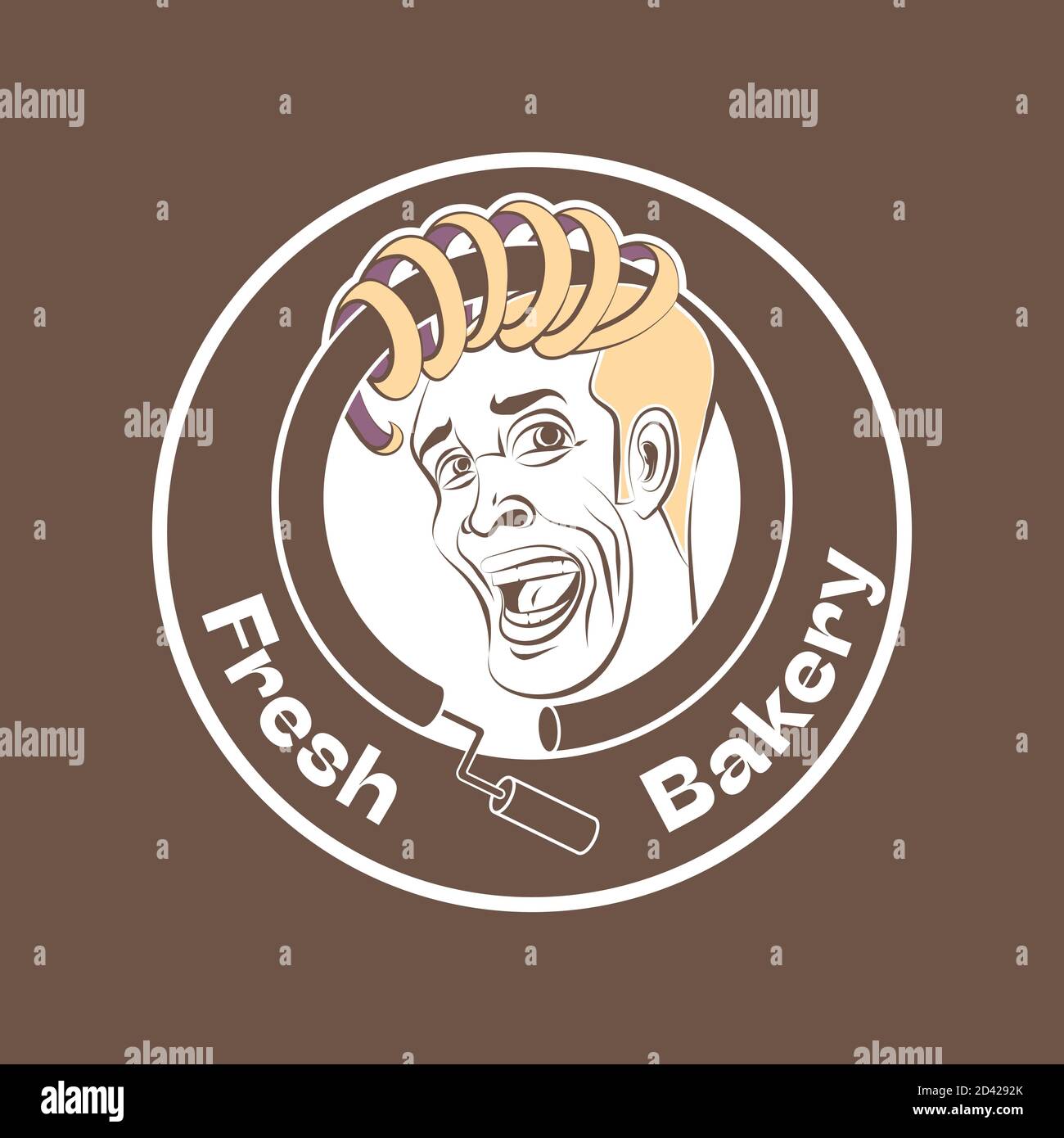 Logo with a personage for Bakery Stock Vector Image & Art - Alamy