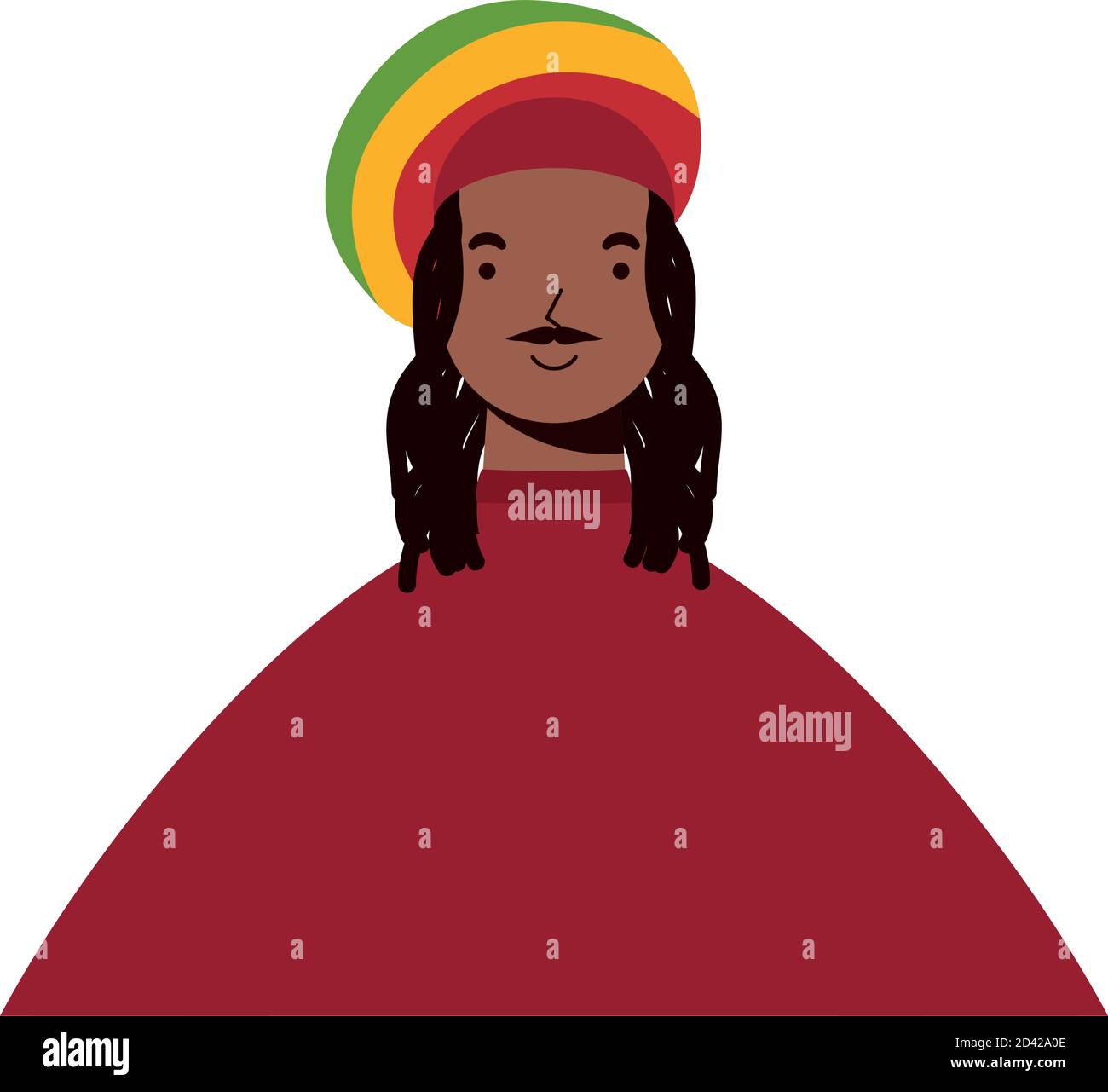 Jamaican rastafarian man Stock Vector Images - Alamy