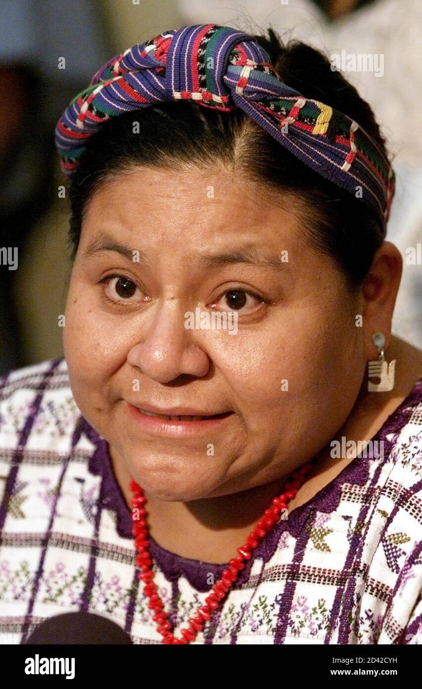 Rigoberta menchu nobel in 1992 hi-res stock photography and images - Alamy