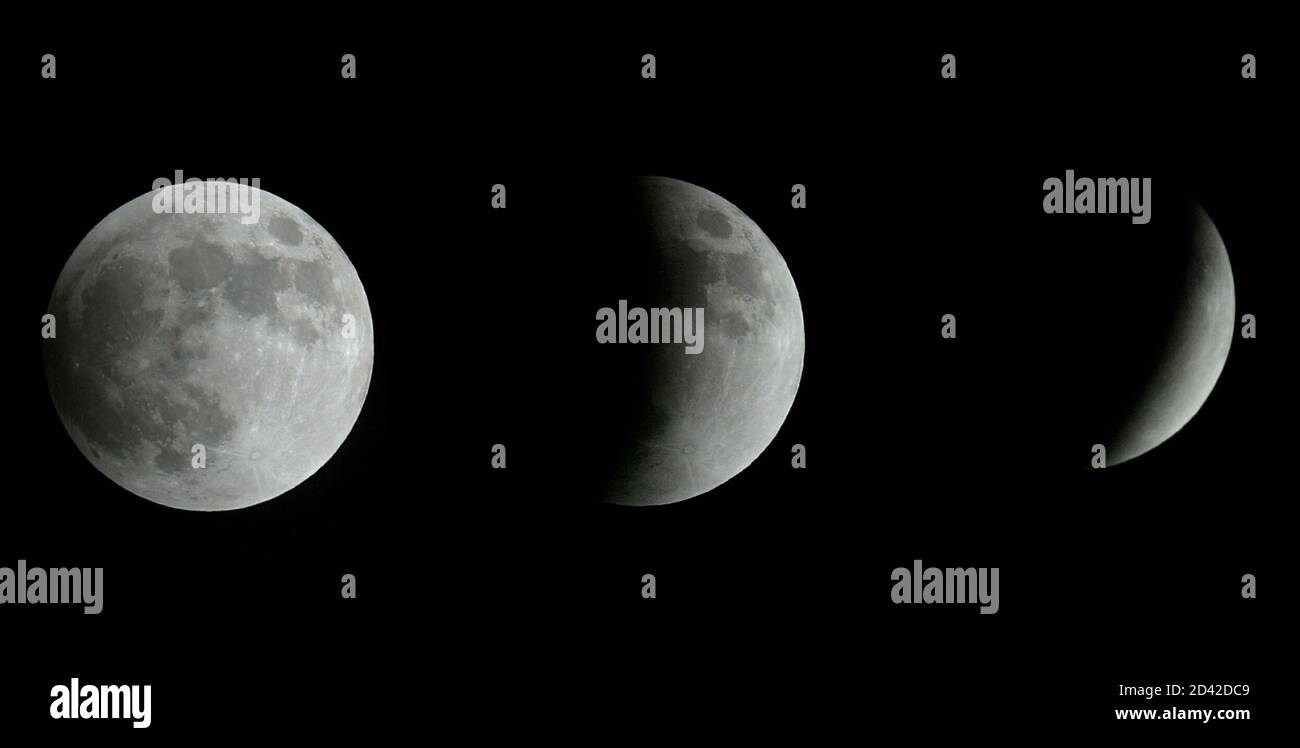 Phases of a lunar eclipse hi-res stock photography and images - Alamy