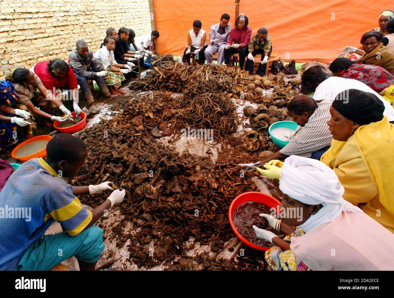 Rwanda genocide bones hi-res stock photography and images - Alamy