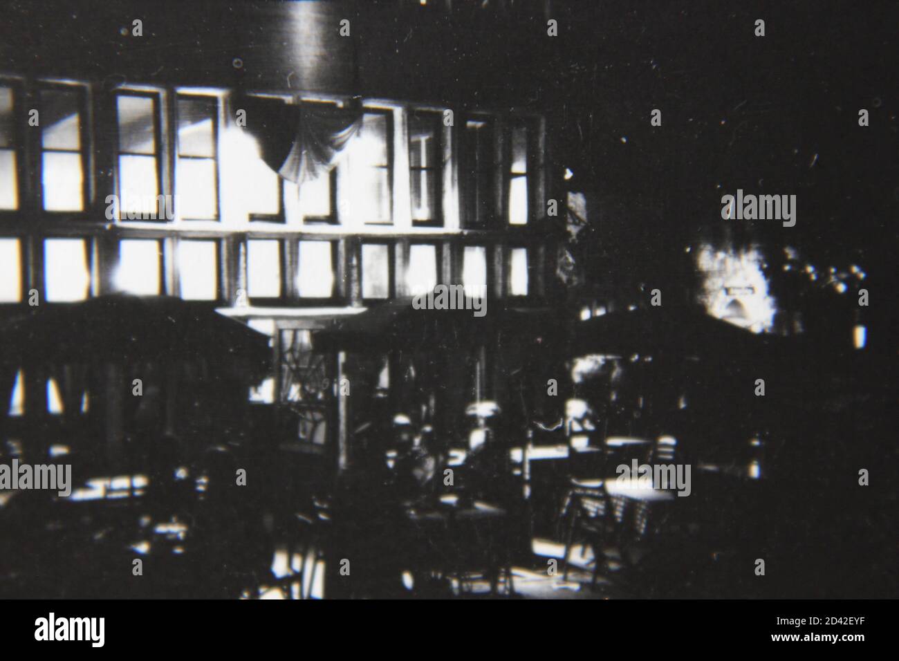Fine 1970s vintage black and white photography of the city lights ...