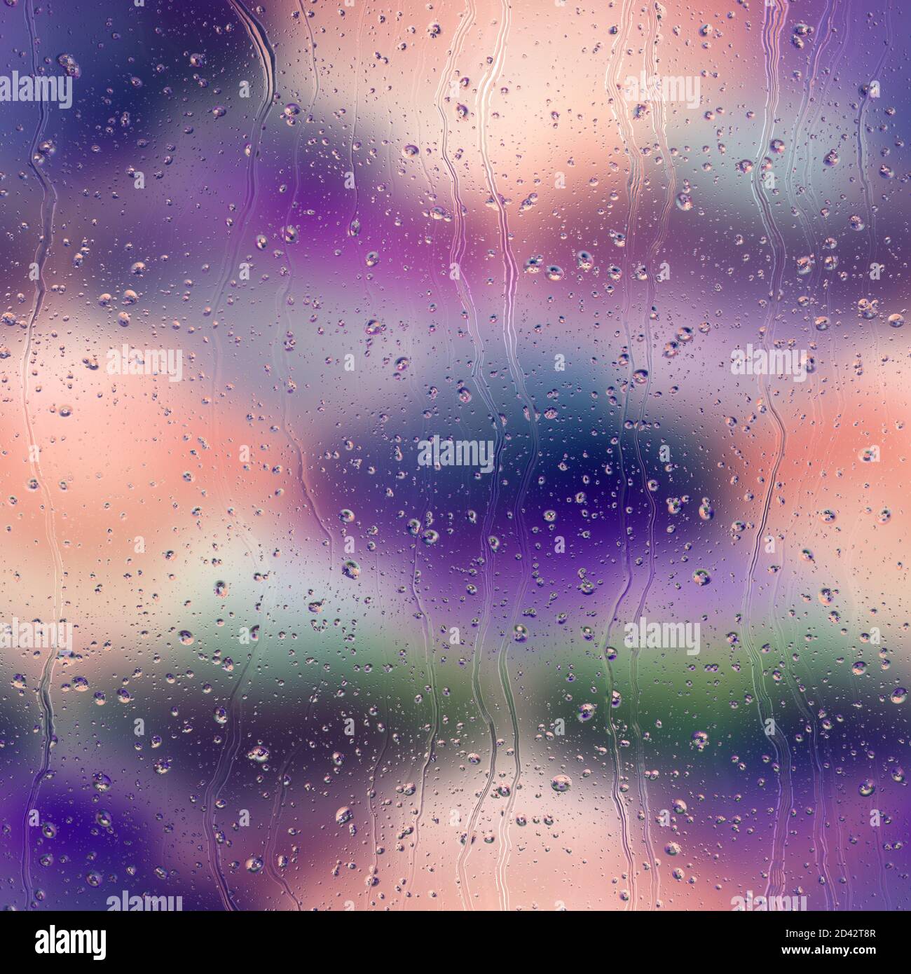 Seamless rain drop water repeat pattern on blur Stock Photo - Alamy