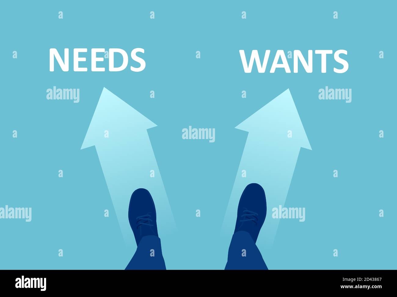 Want vs need Stock Vector Images - Alamy