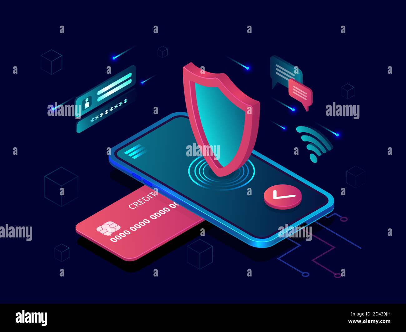 Mobile payments vector vectors Stock Vector Images - Alamy