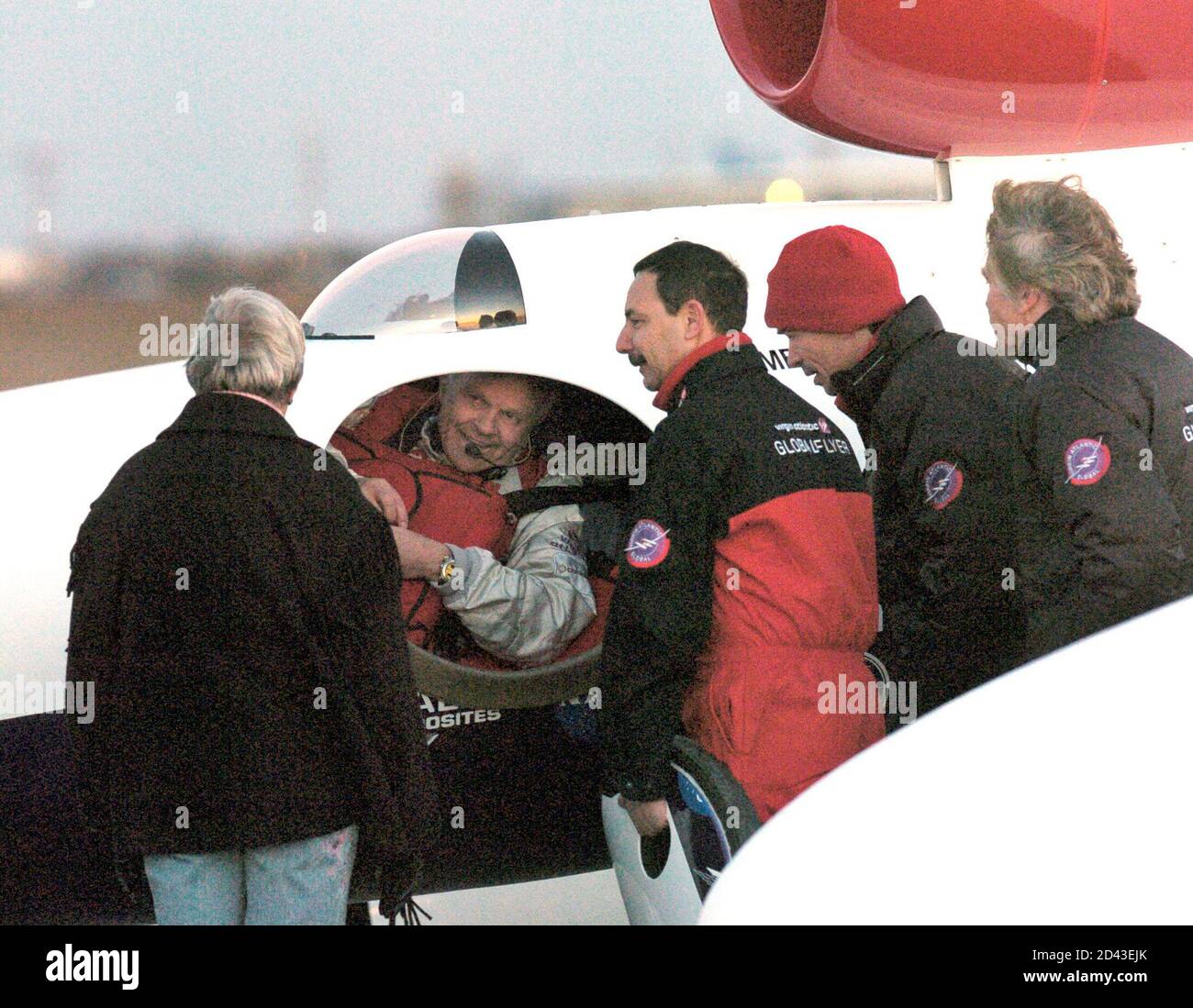 Sir richard branson after his flight hi-res stock photography and ...