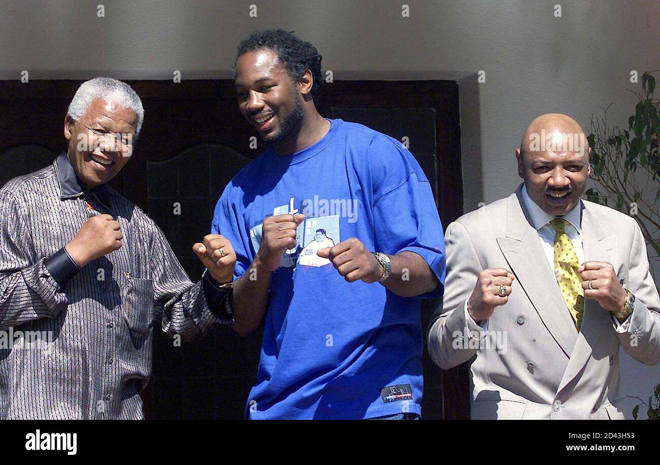 Lennox lewis and nelson mandela hi-res stock photography and images - Alamy
