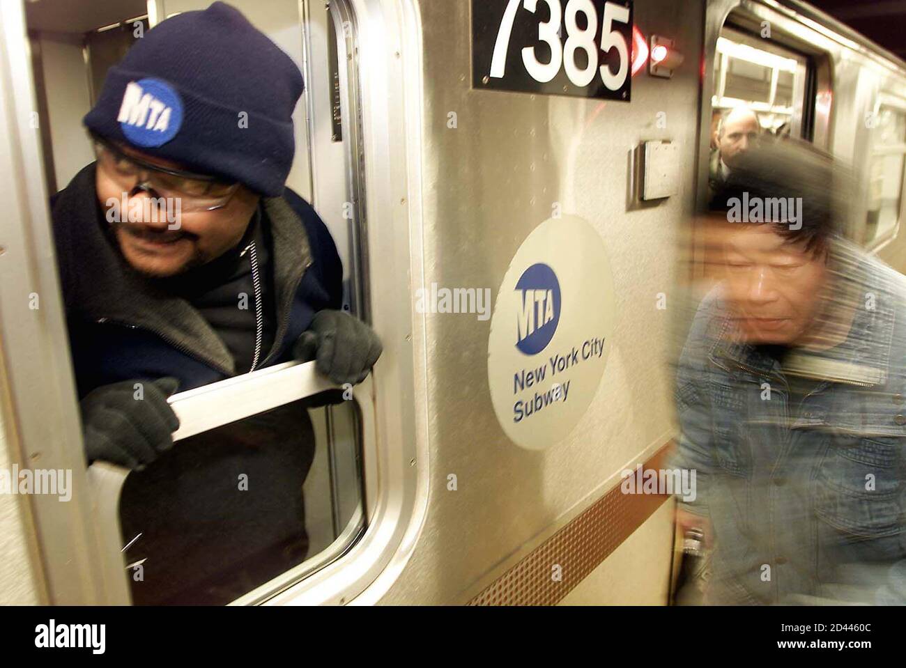 New york city subway conductor hi-res stock photography and images - Alamy