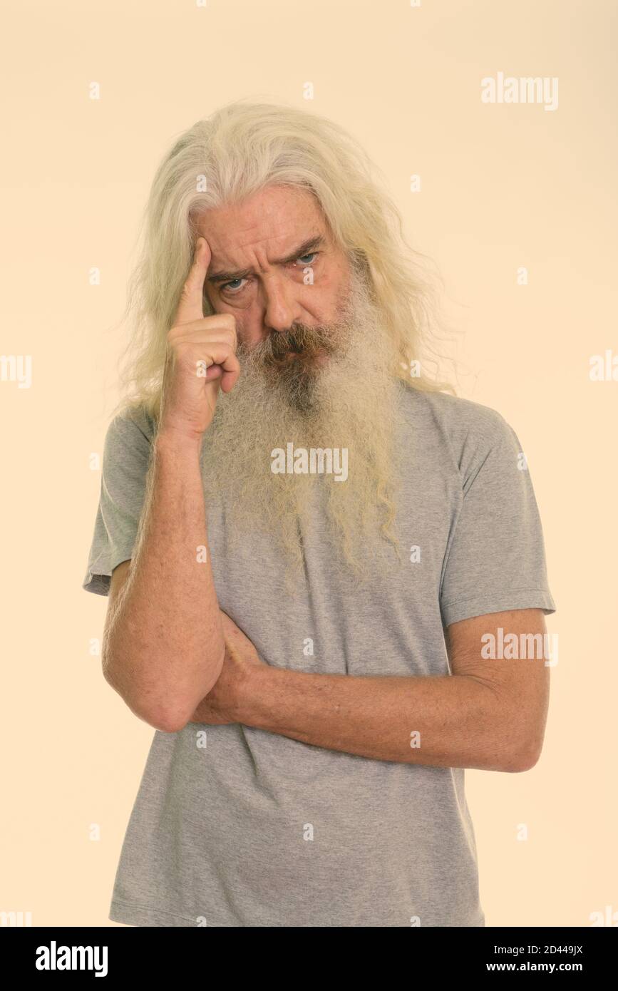 Finger on head hi-res stock photography and images - Alamy