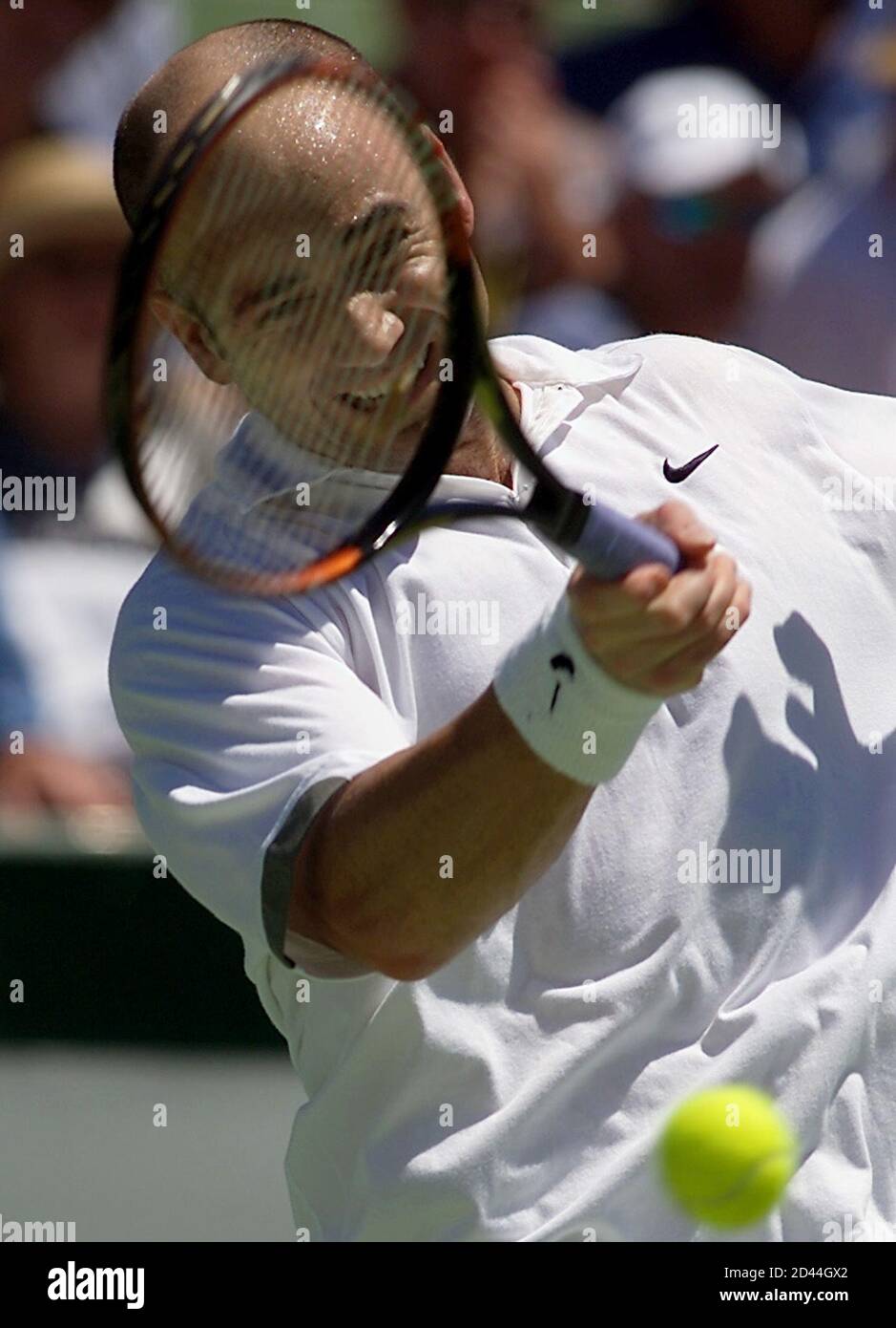 2002 us open agassi hi-res stock photography and images - Alamy