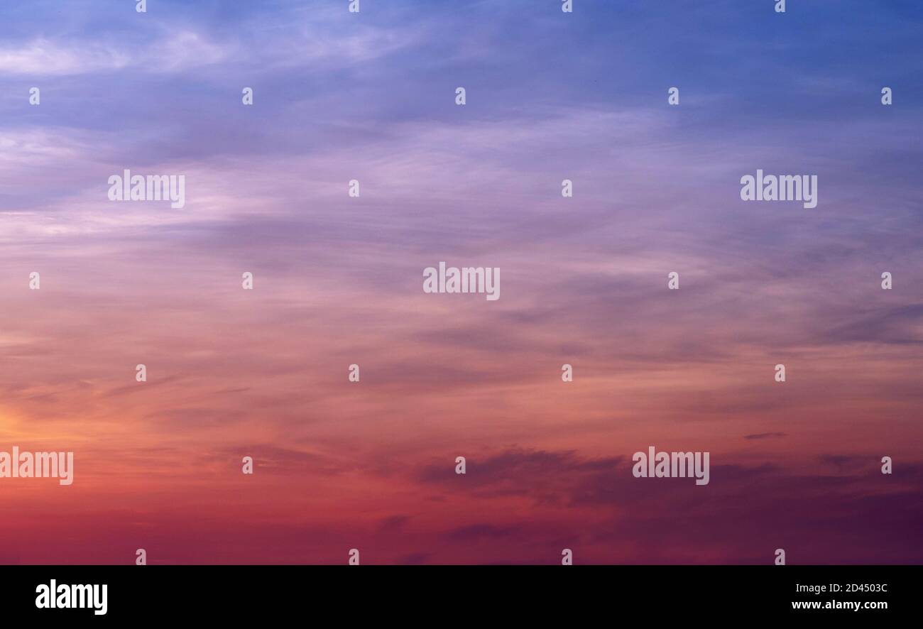 Colorful sunset on a warm summers day Stock Photo - Alamy