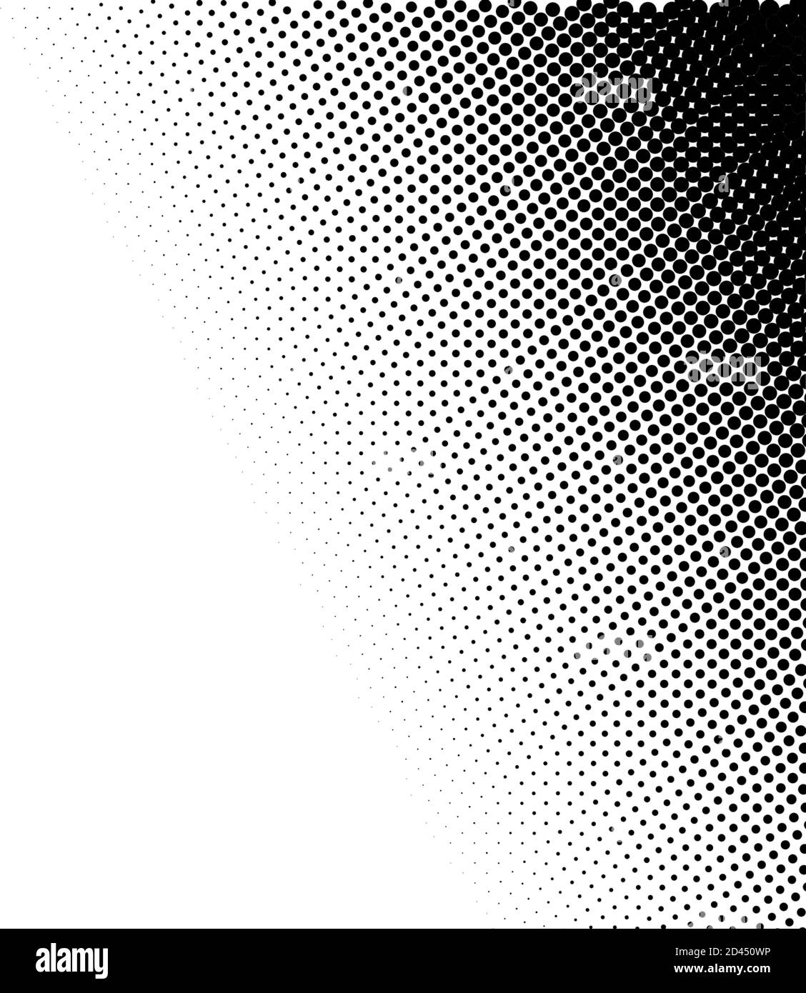 Circle halftone, screentone vector illustration. Dots, dotted, speckles ...