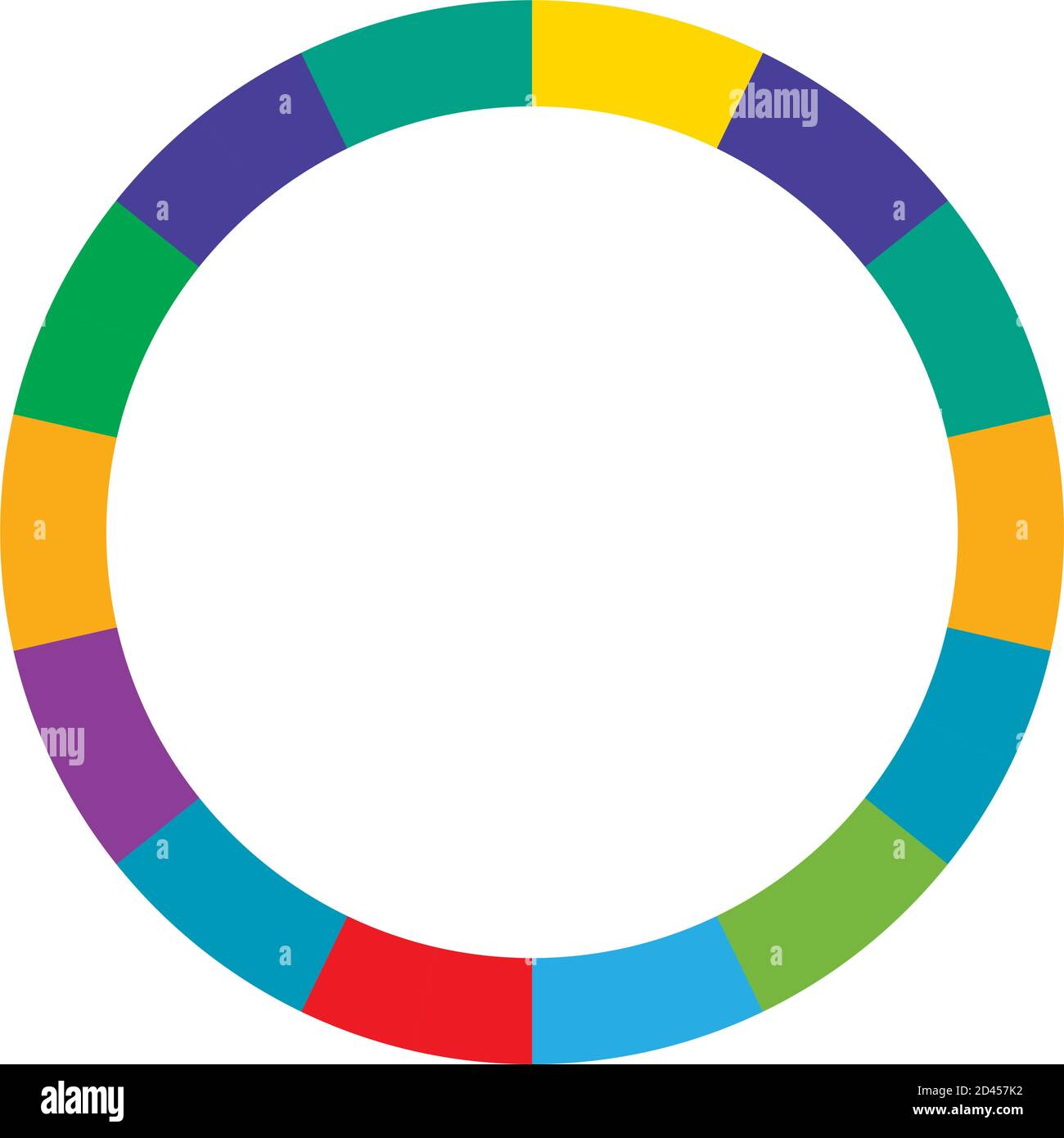 Segmented circle(s) from 2 to 20 parts. Circular pie-chart, pie-graph ...