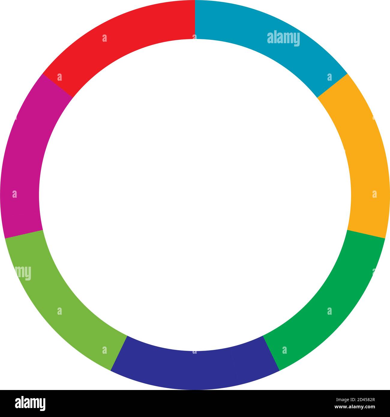 Segmented circle(s) from 2 to 20 parts. Circular pie-chart, pie-graph ...