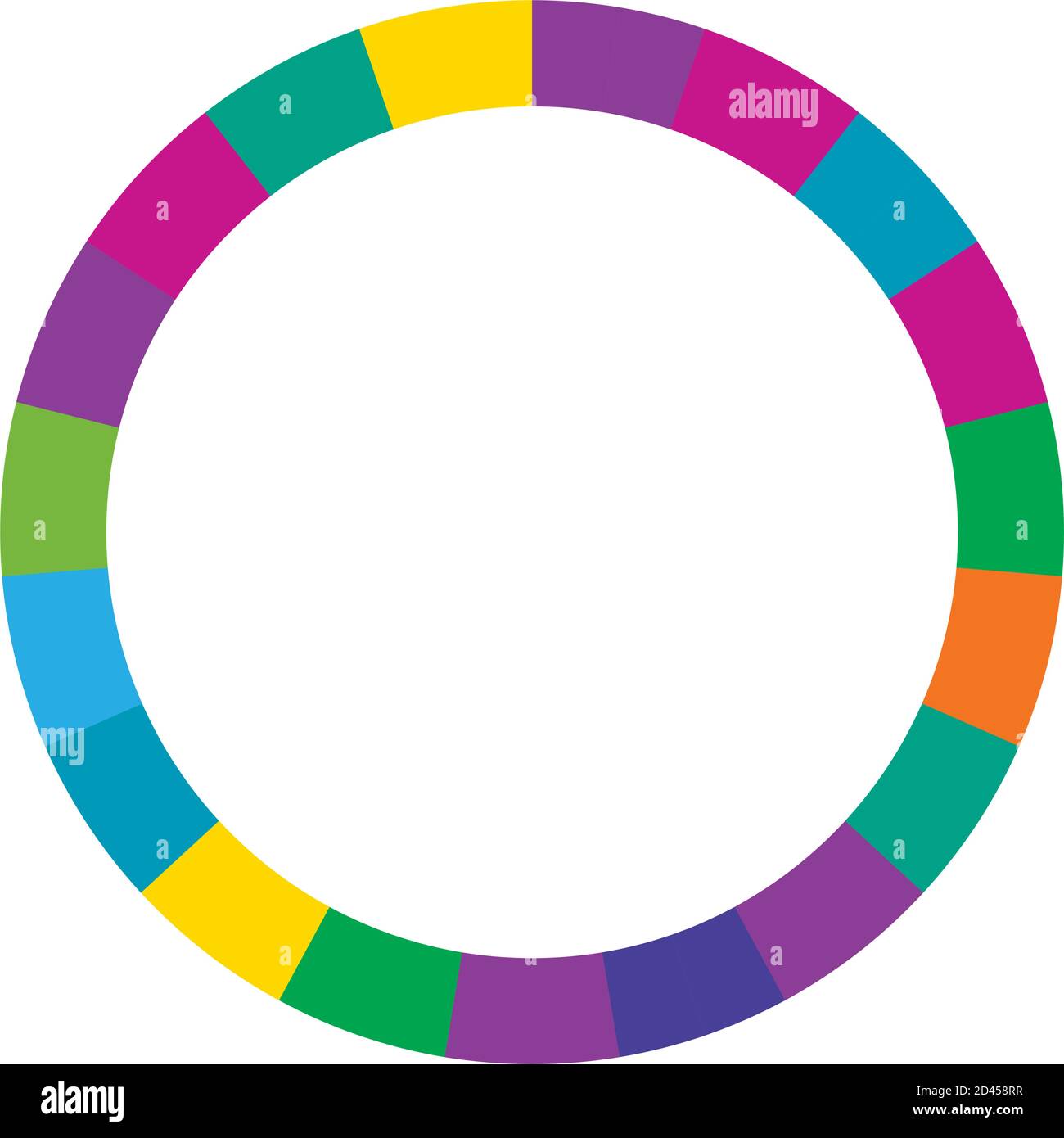 Segmented circle(s) from 2 to 20 parts. Circular pie-chart, pie-graph ...