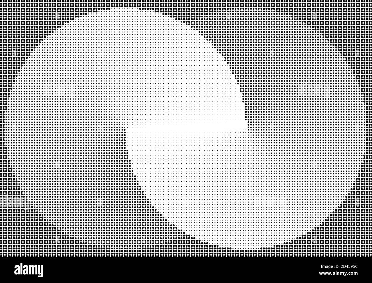 Interlocking, interlace halftone circles vector illustration. Infinity ...