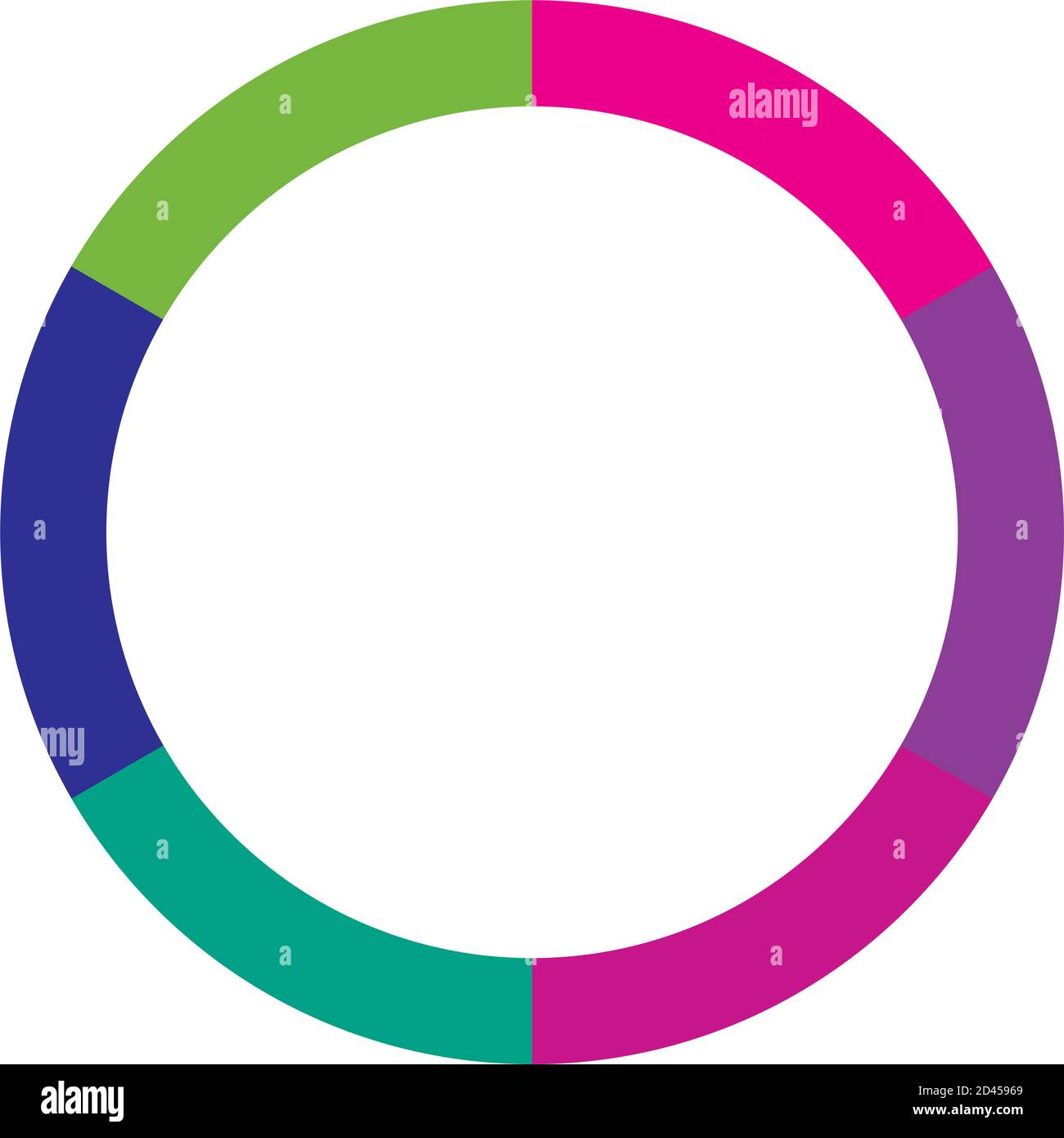 Segmented circle(s) from 2 to 20 parts. Circular pie-chart, pie-graph ...