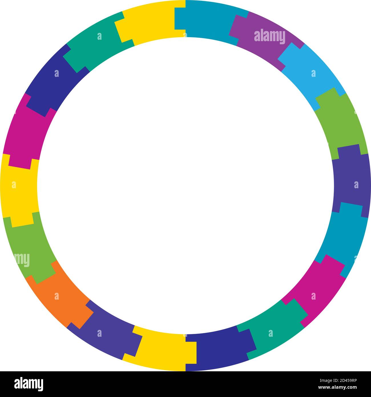 Segmented circle(s) from 2 to 20 parts. Circular pie-chart, pie-graph ...