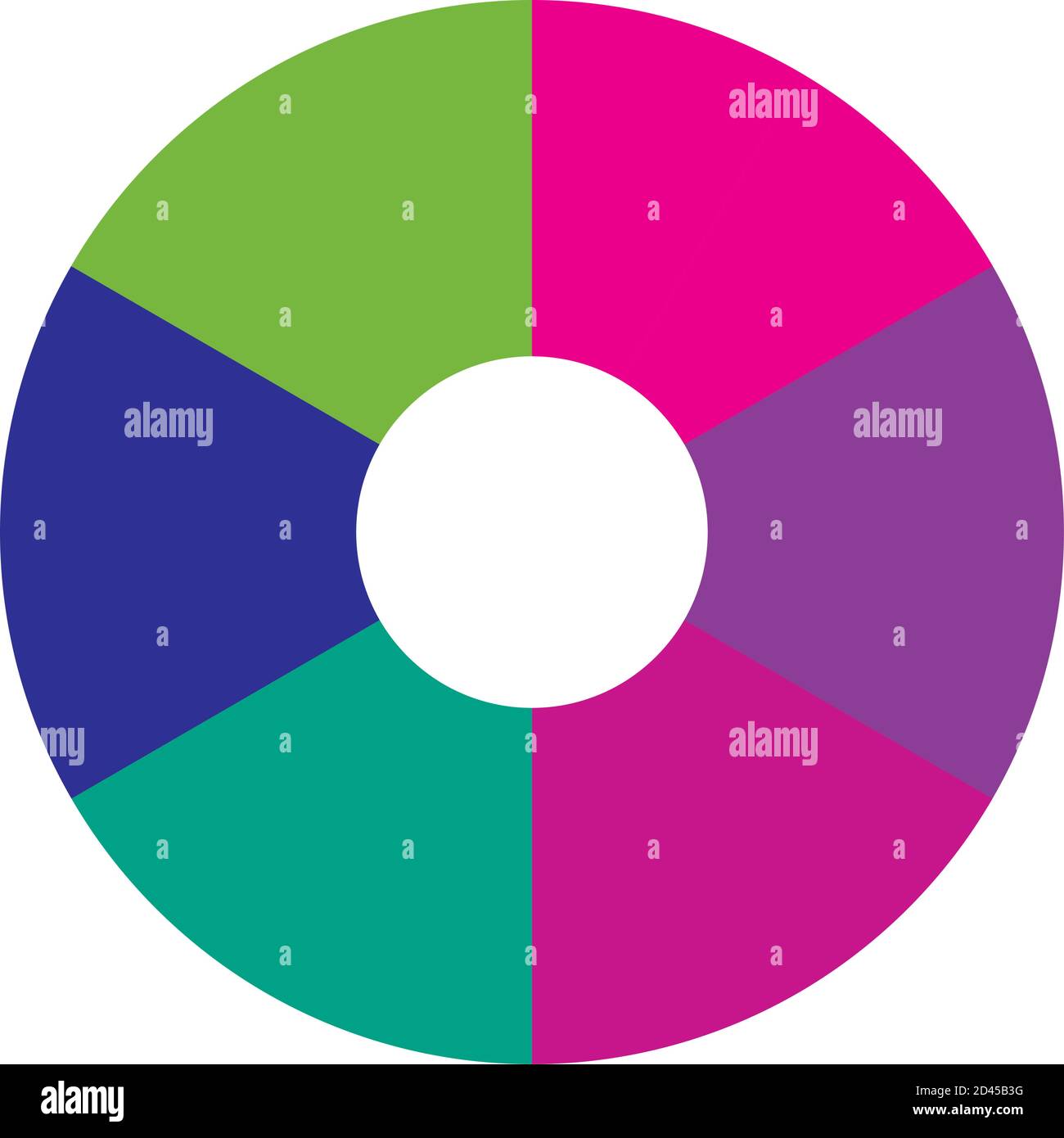 Segmented circle(s) from 2 to 20 parts. Circular pie-chart, pie-graph ...