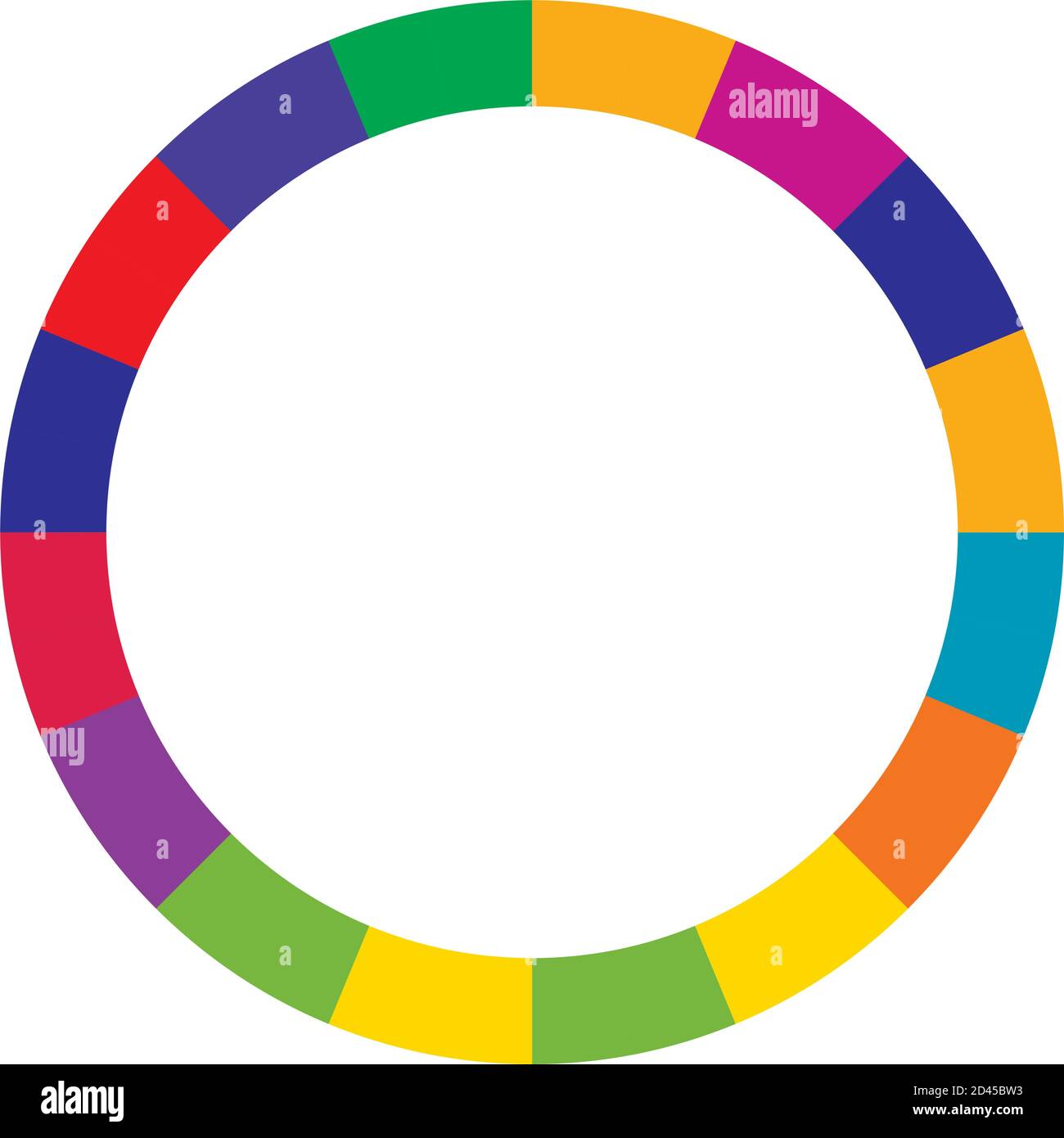 Segmented circle(s) from 2 to 20 parts. Circular pie-chart, pie-graph ...