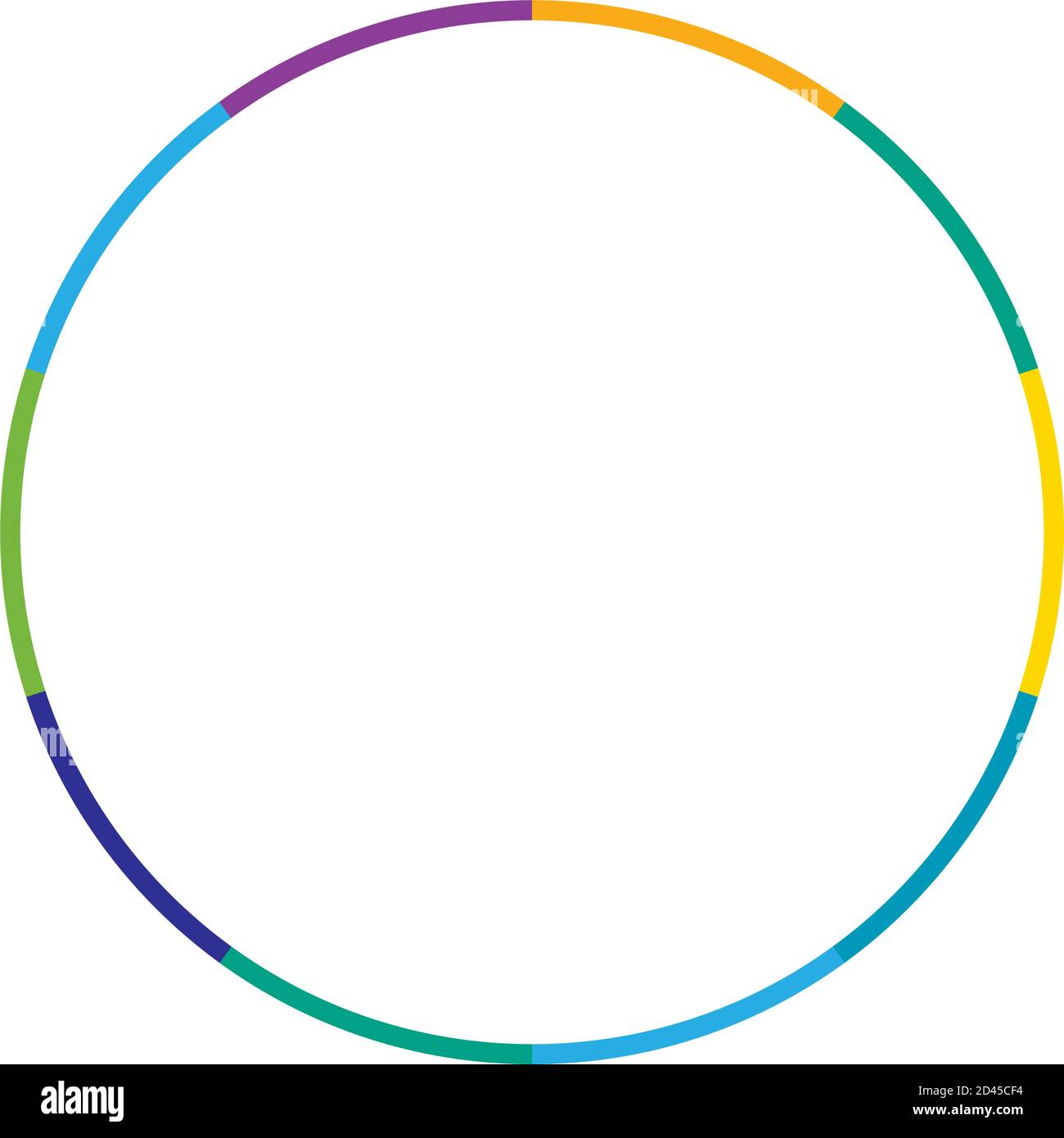 Segmented circle(s) from 2 to 20 parts. Circular pie-chart, pie-graph ...