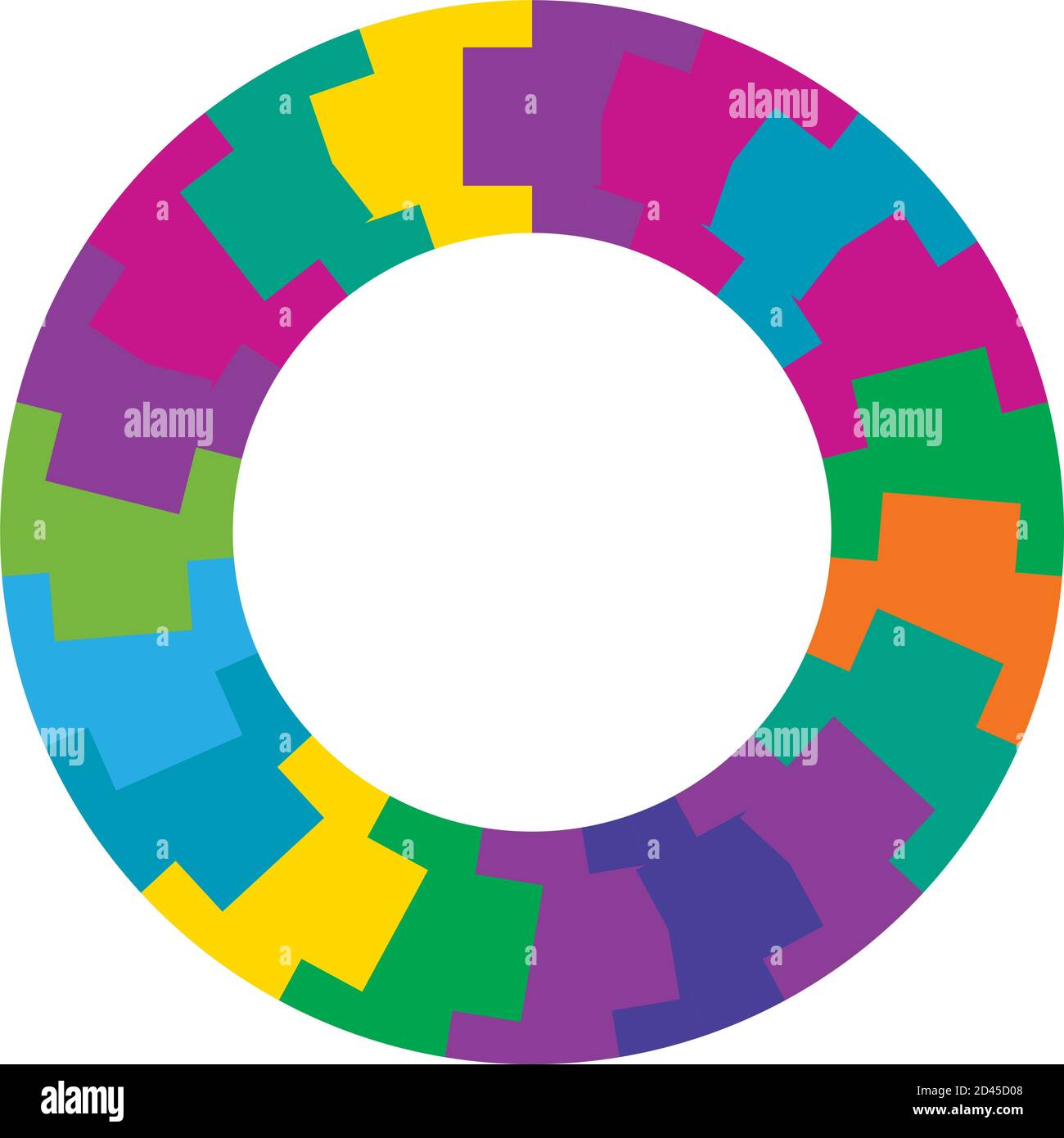 Segmented circle(s) from 2 to 20 parts. Circular pie-chart, pie-graph ...