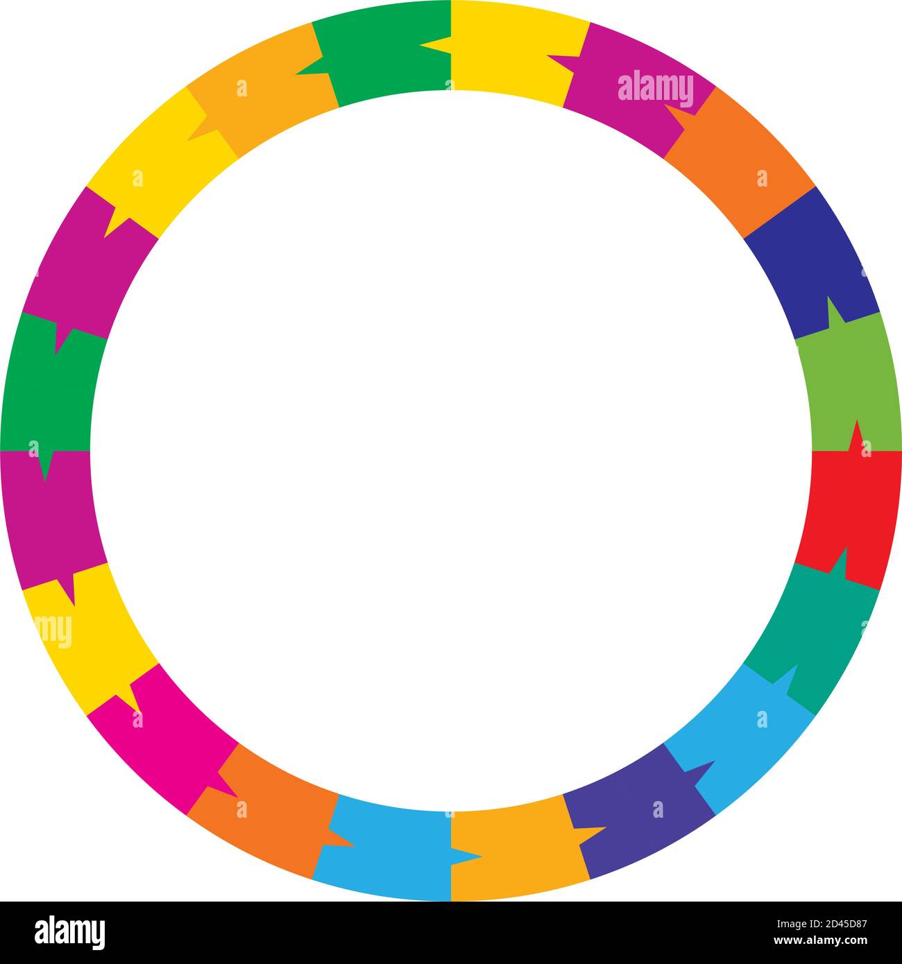 Segmented circle(s) from 2 to 20 parts. Circular pie-chart, pie-graph ...