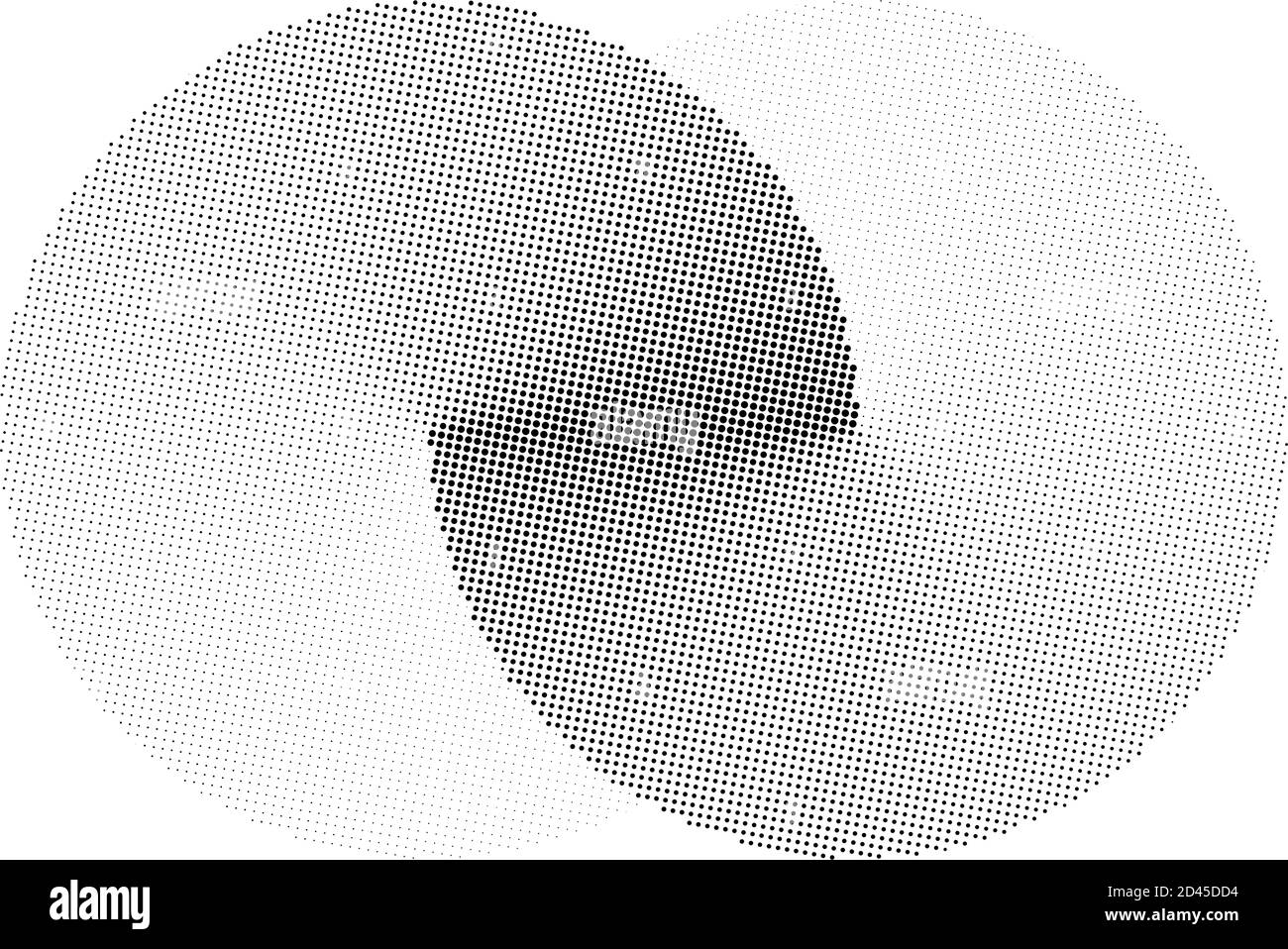 Interlocking, interlace halftone circles vector illustration. Infinity ...