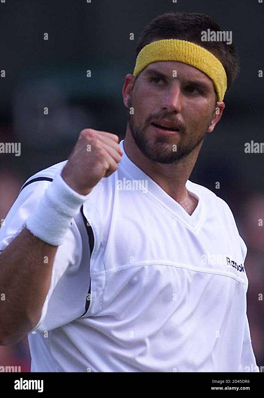Wimbledon rafter celebrates hi-res stock photography and images - Alamy