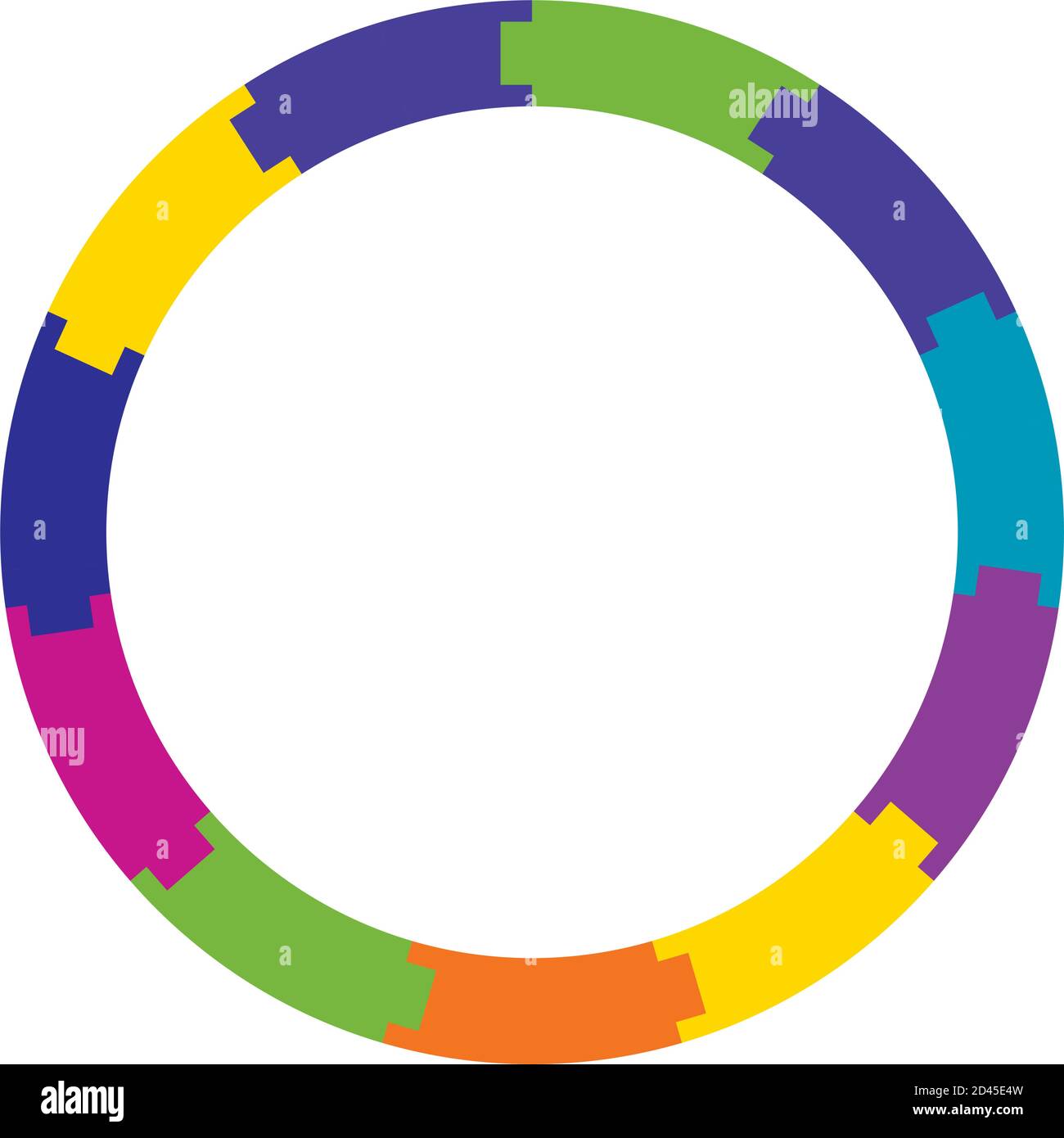 Segmented circle(s) from 2 to 20 parts. Circular pie-chart, pie-graph ...