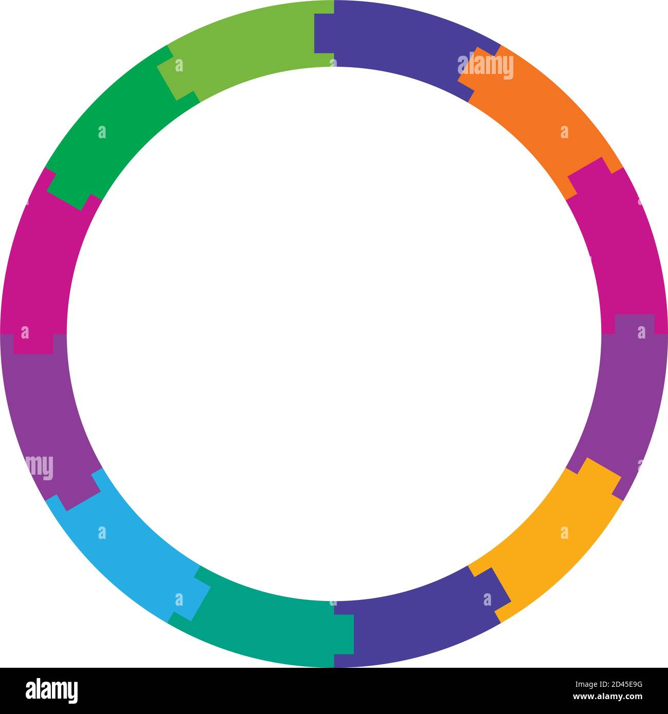 Segmented circle(s) from 2 to 20 parts. Circular pie-chart, pie-graph ...