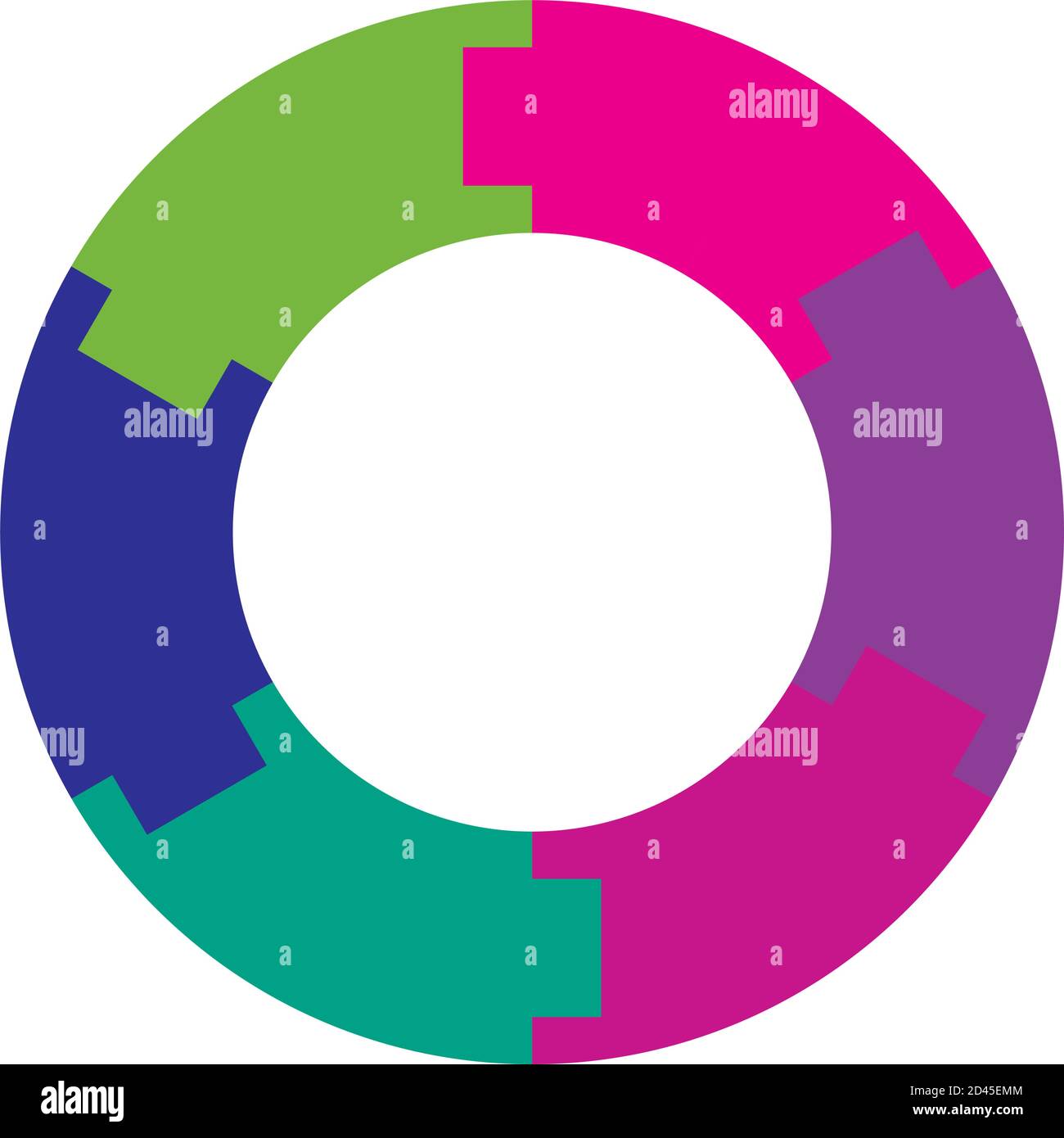 Segmented circle(s) from 2 to 20 parts. Circular pie-chart, pie-graph ...