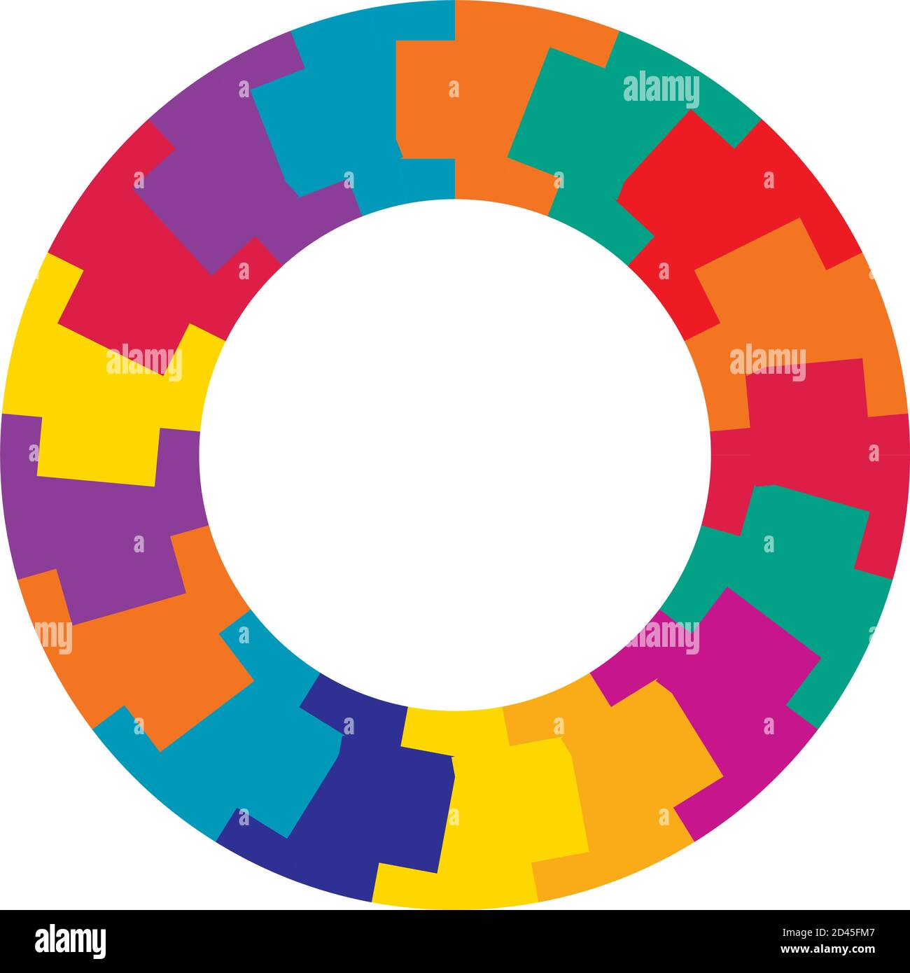 Segmented circle(s) from 2 to 20 parts. Circular pie-chart, pie-graph ...