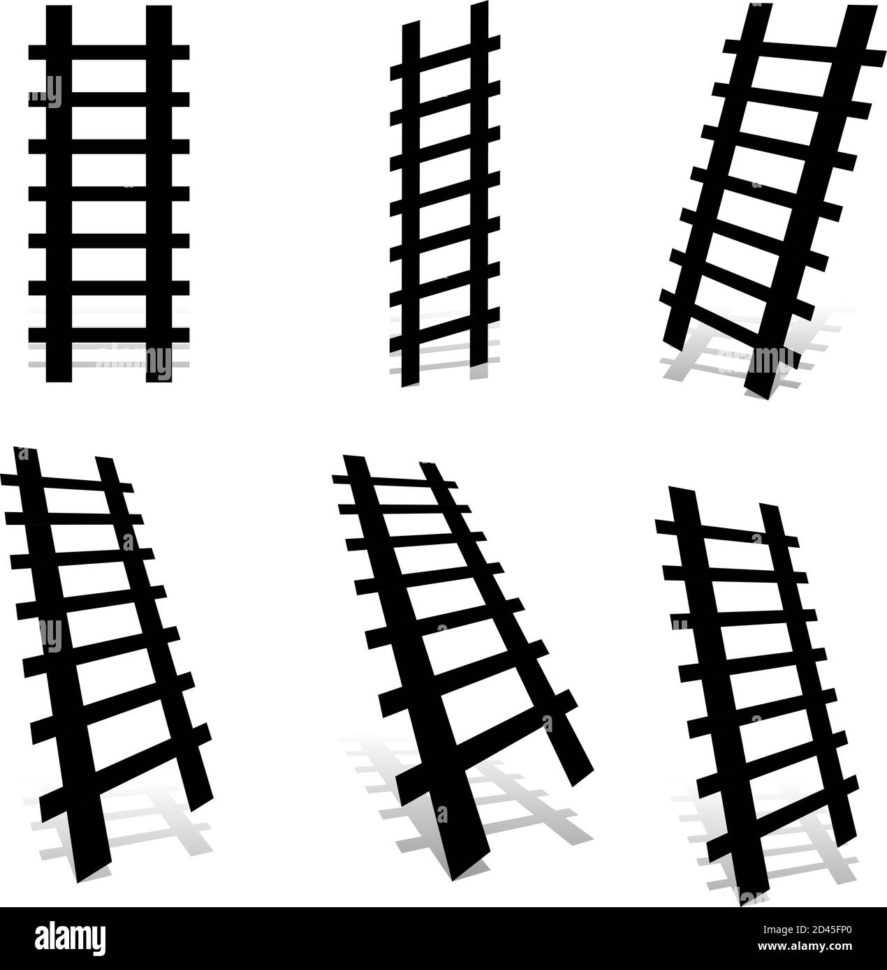 Ladder icon, ladder symbol, logo. Ladder vector illustration / Railway ...