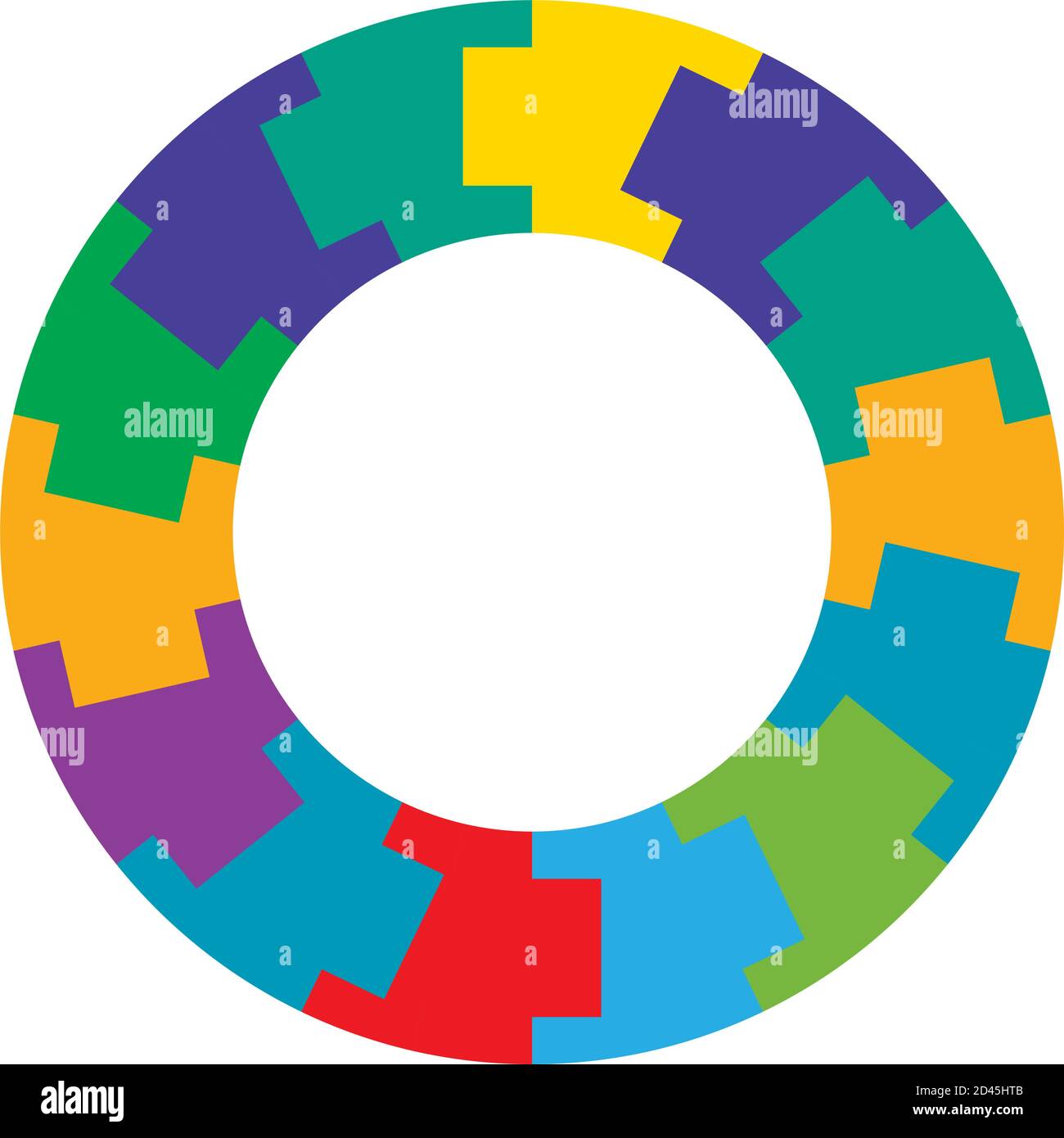 Segmented circle(s) from 2 to 20 parts. Circular pie-chart, pie-graph ...