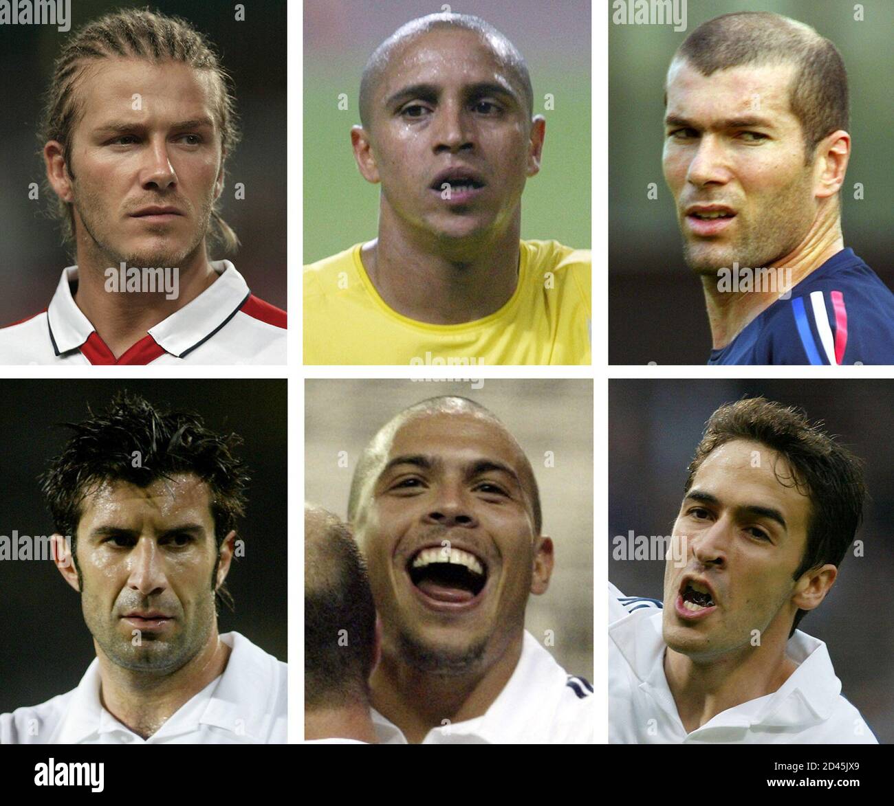 David beckham ronaldo real madrid hi-res stock photography and images ...