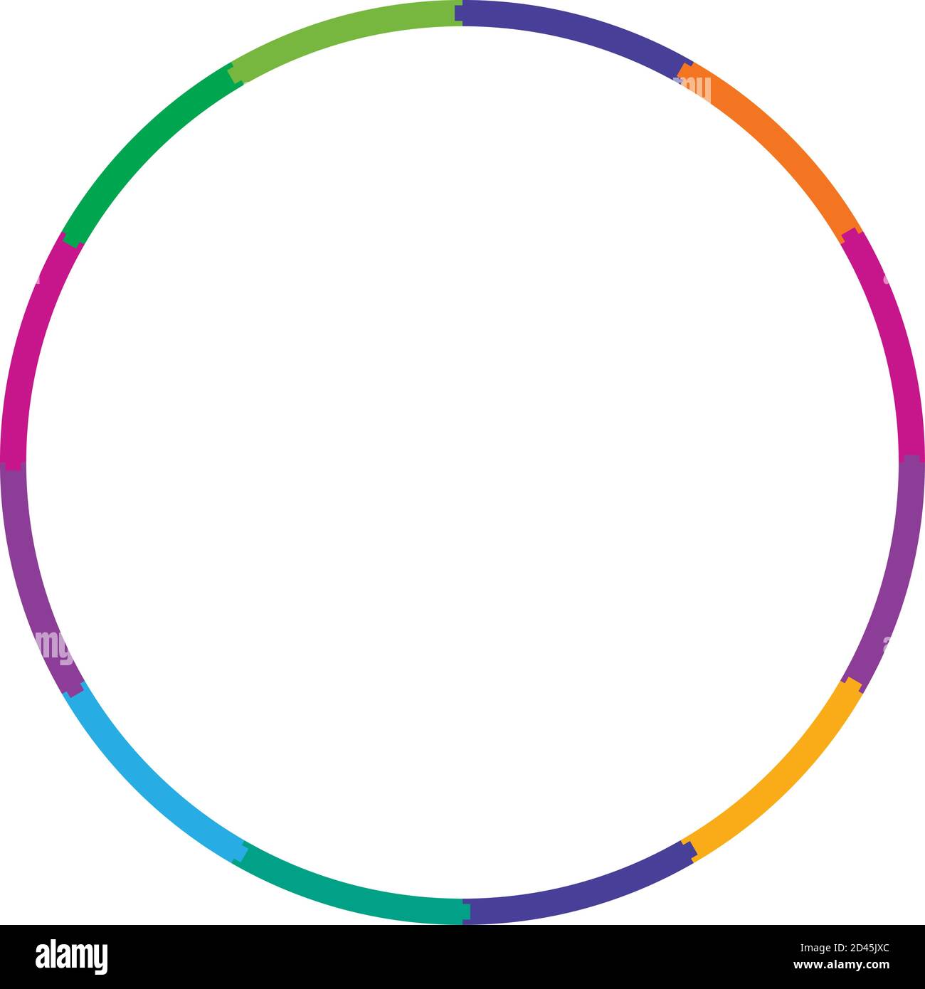 Segmented circle(s) from 2 to 20 parts. Circular pie-chart, pie-graph ...