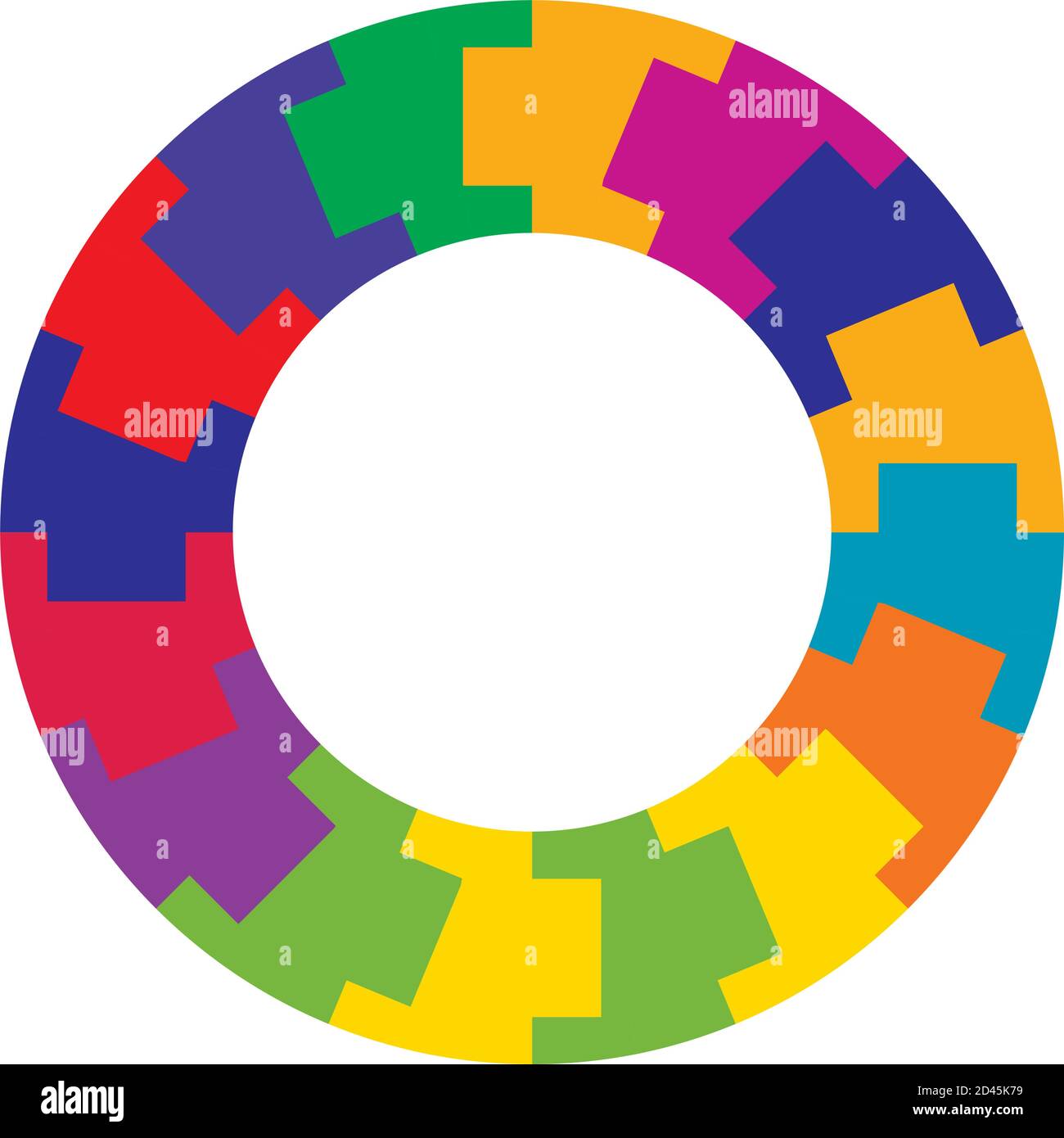 Segmented circle(s) from 2 to 20 parts. Circular pie-chart, pie-graph ...
