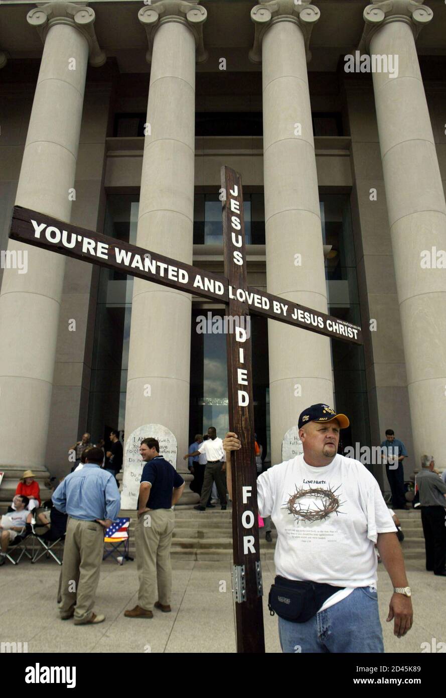 Ten commandments monument roy moore hi-res stock photography and images ...