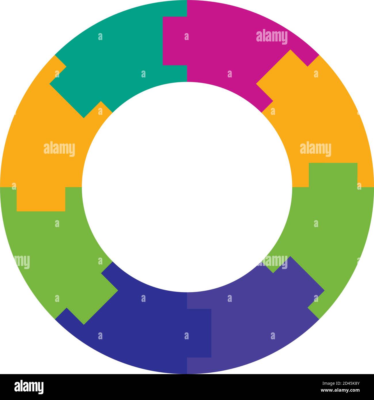 Segmented circle(s) from 2 to 20 parts. Circular pie-chart, pie-graph ...