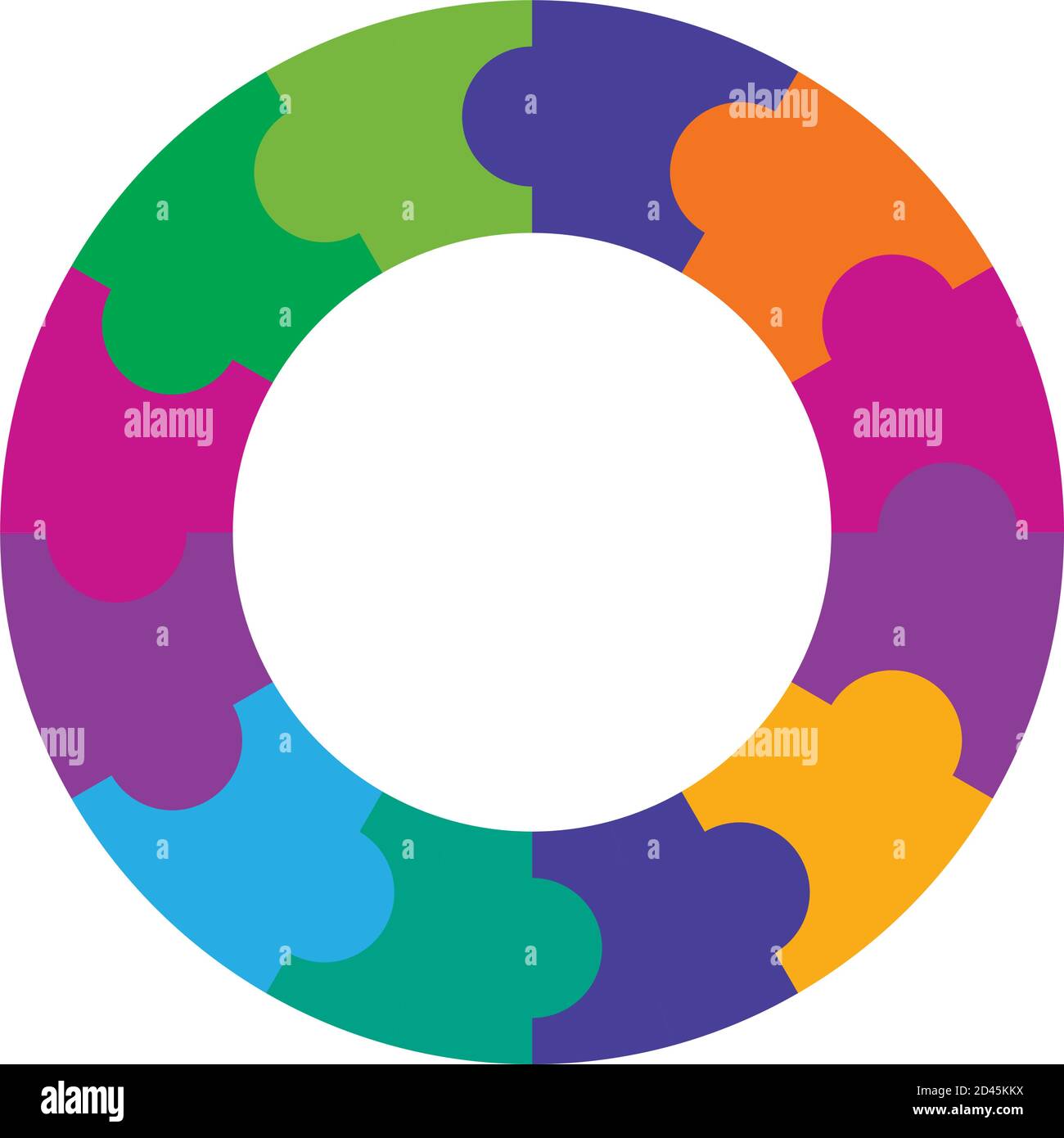Segmented circle(s) from 2 to 20 parts. Circular pie-chart, pie-graph ...