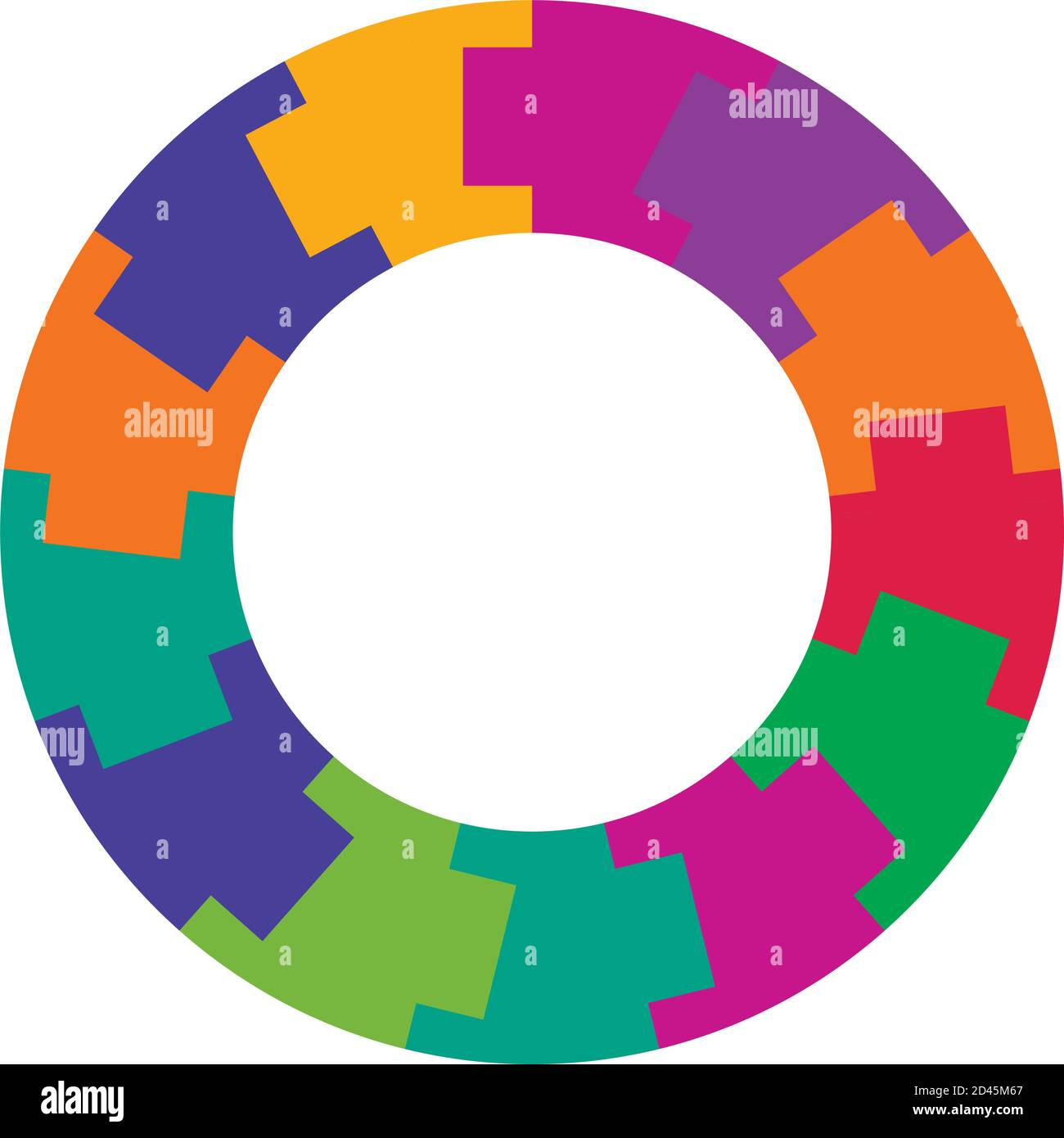 Segmented circle(s) from 2 to 20 parts. Circular pie-chart, pie-graph ...