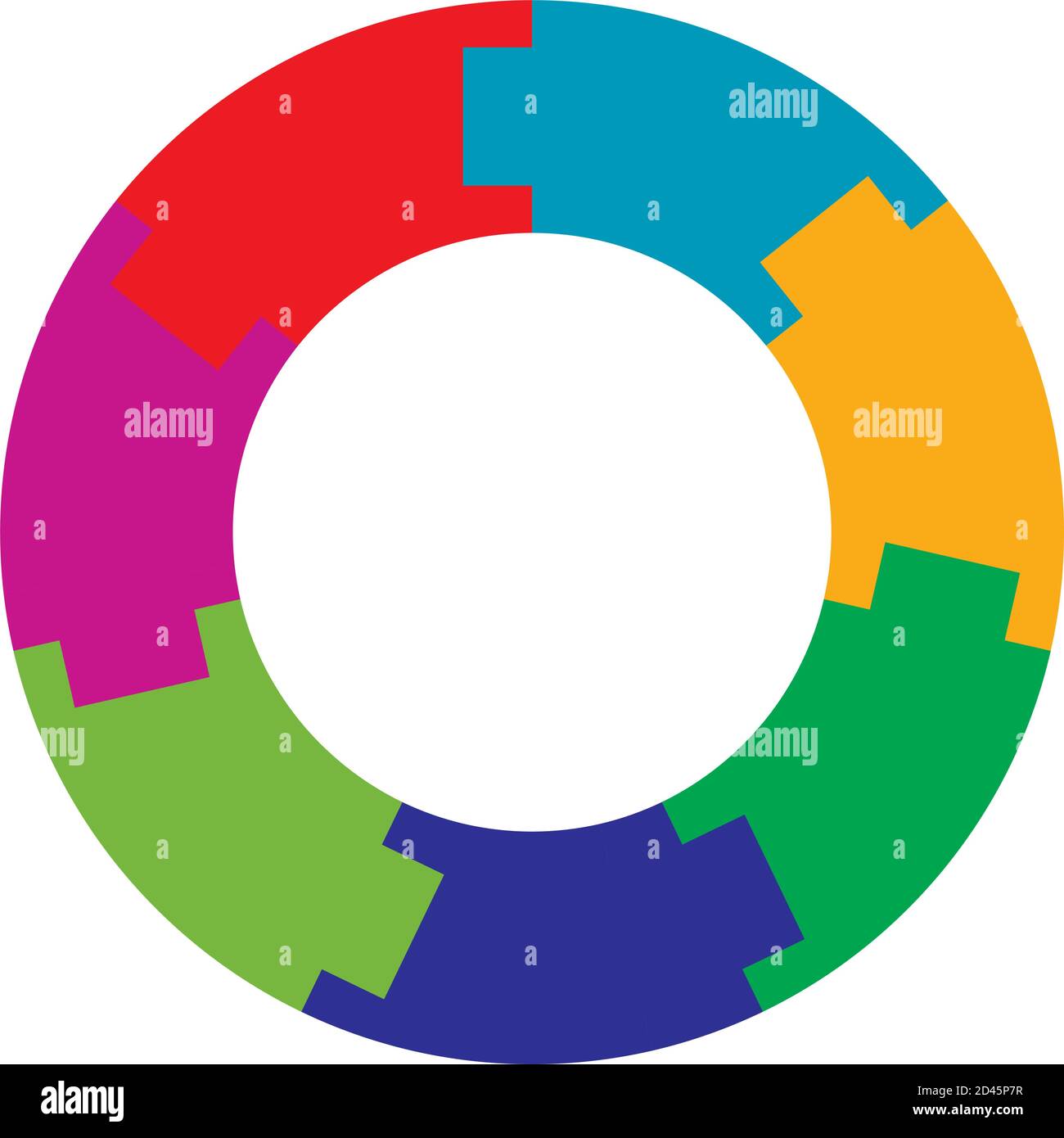 Segmented circle(s) from 2 to 20 parts. Circular pie-chart, pie-graph ...