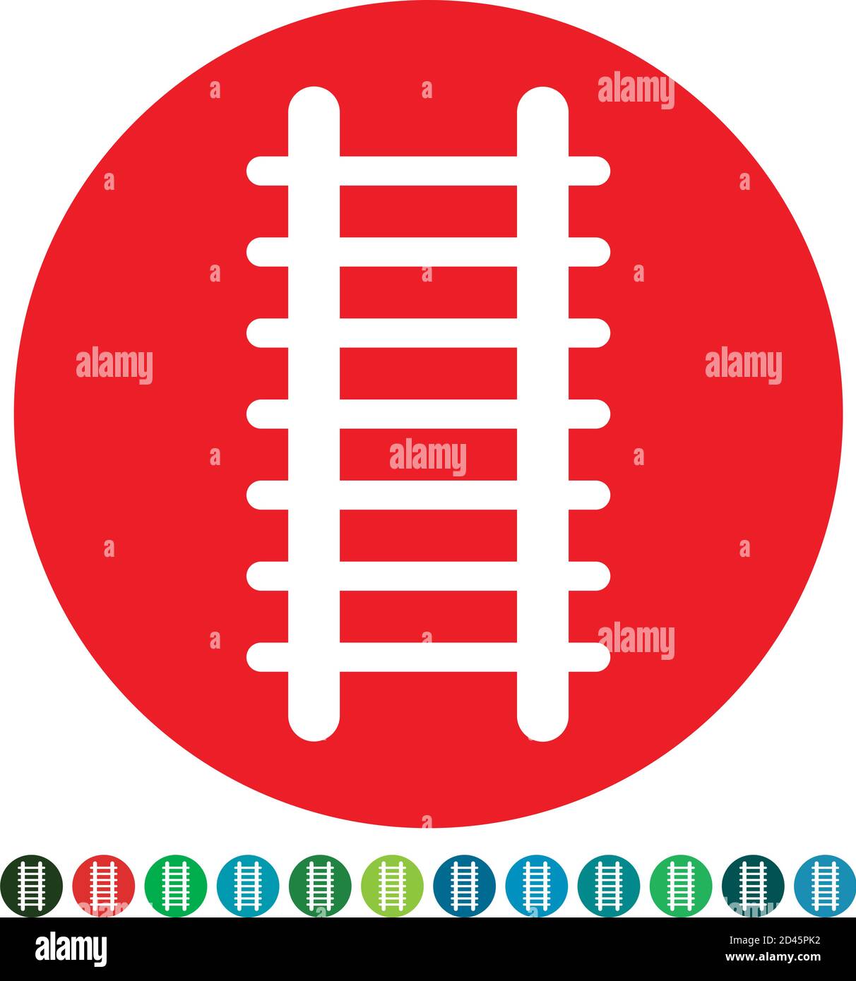 Ladder icon, ladder symbol, logo. Ladder vector illustration / Railway ...