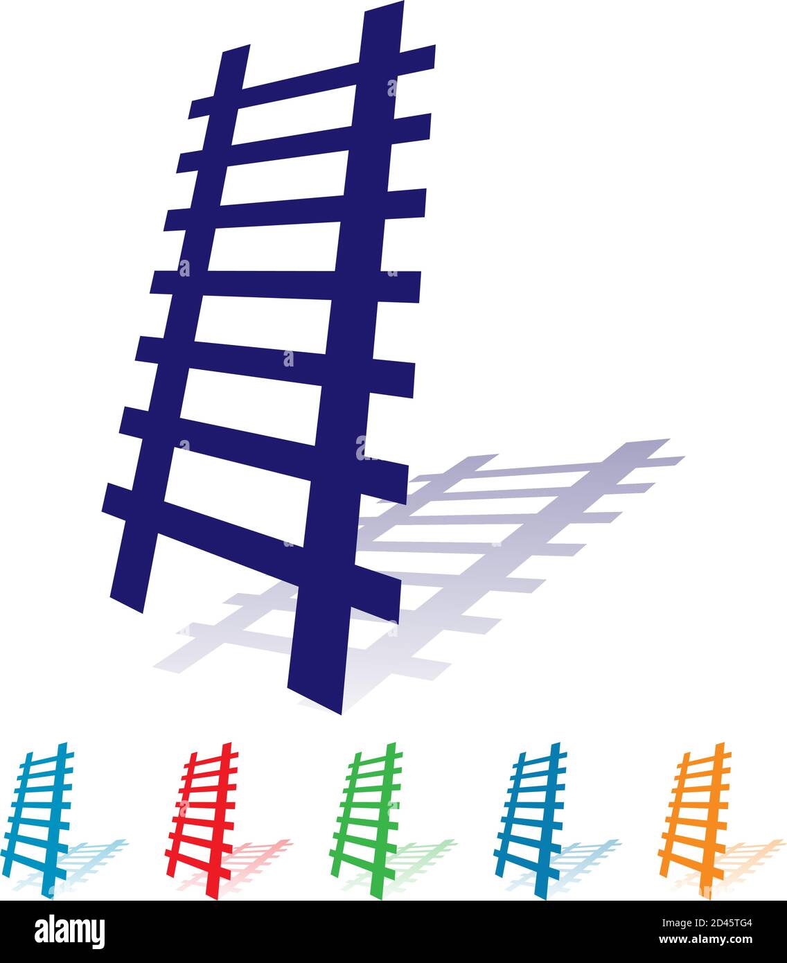 Ladder icon, ladder symbol, logo. Ladder vector illustration / Railway ...