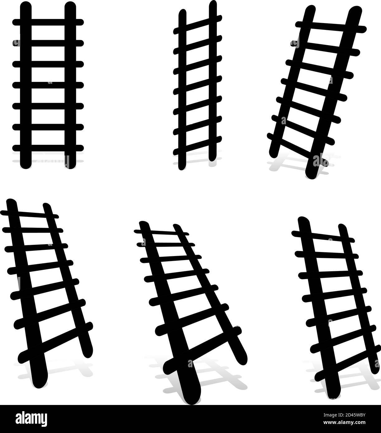 Ladder icon, ladder symbol, logo. Ladder vector illustration / Railway ...